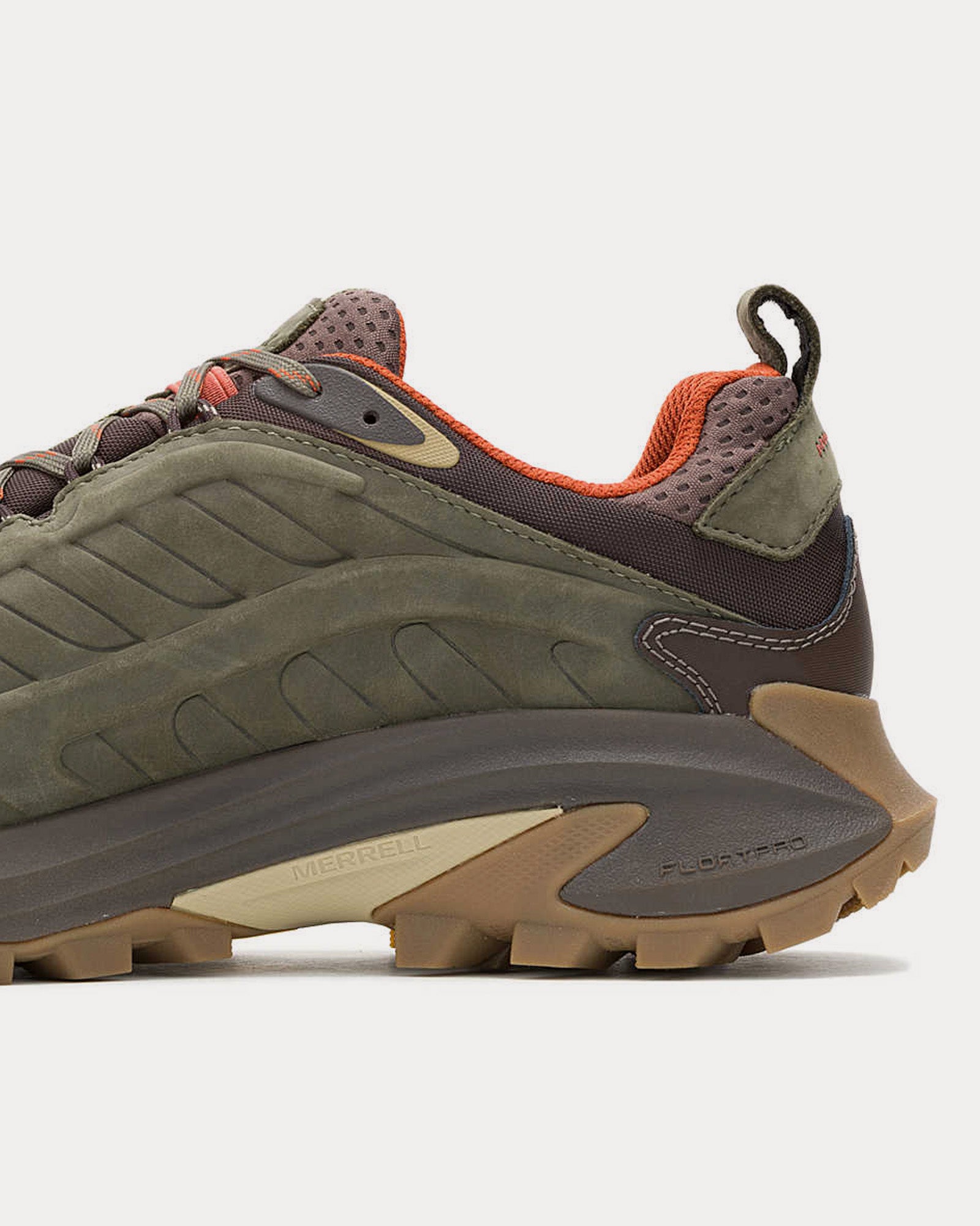 Merrell Men's Moab Speed 2 Leather Waterproof Olive Running Shoes