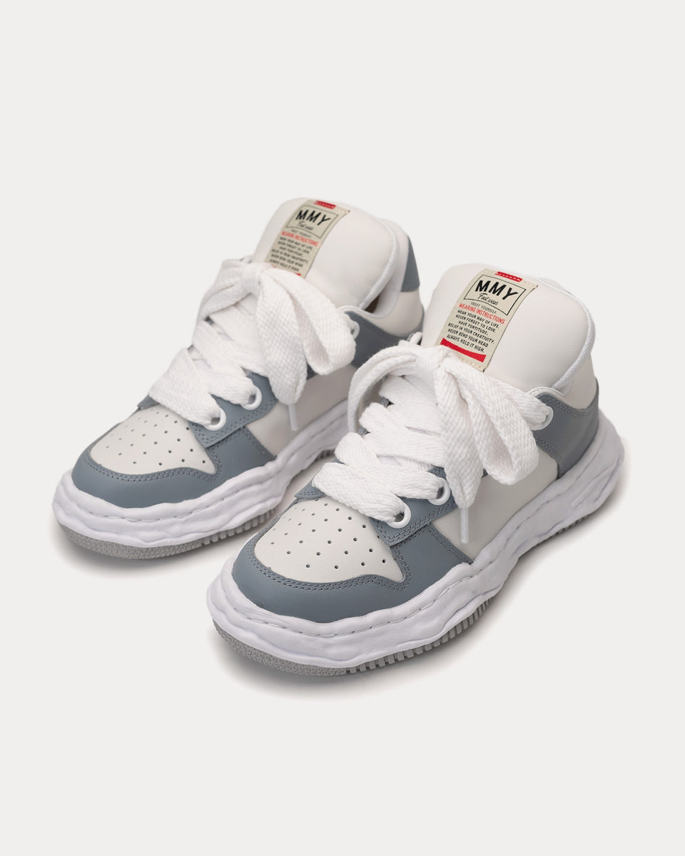 Mihara Yasuhiro Wayne Puffer OG Sole Leather Grey / White Low Top Sneakers - Sneak in Peace