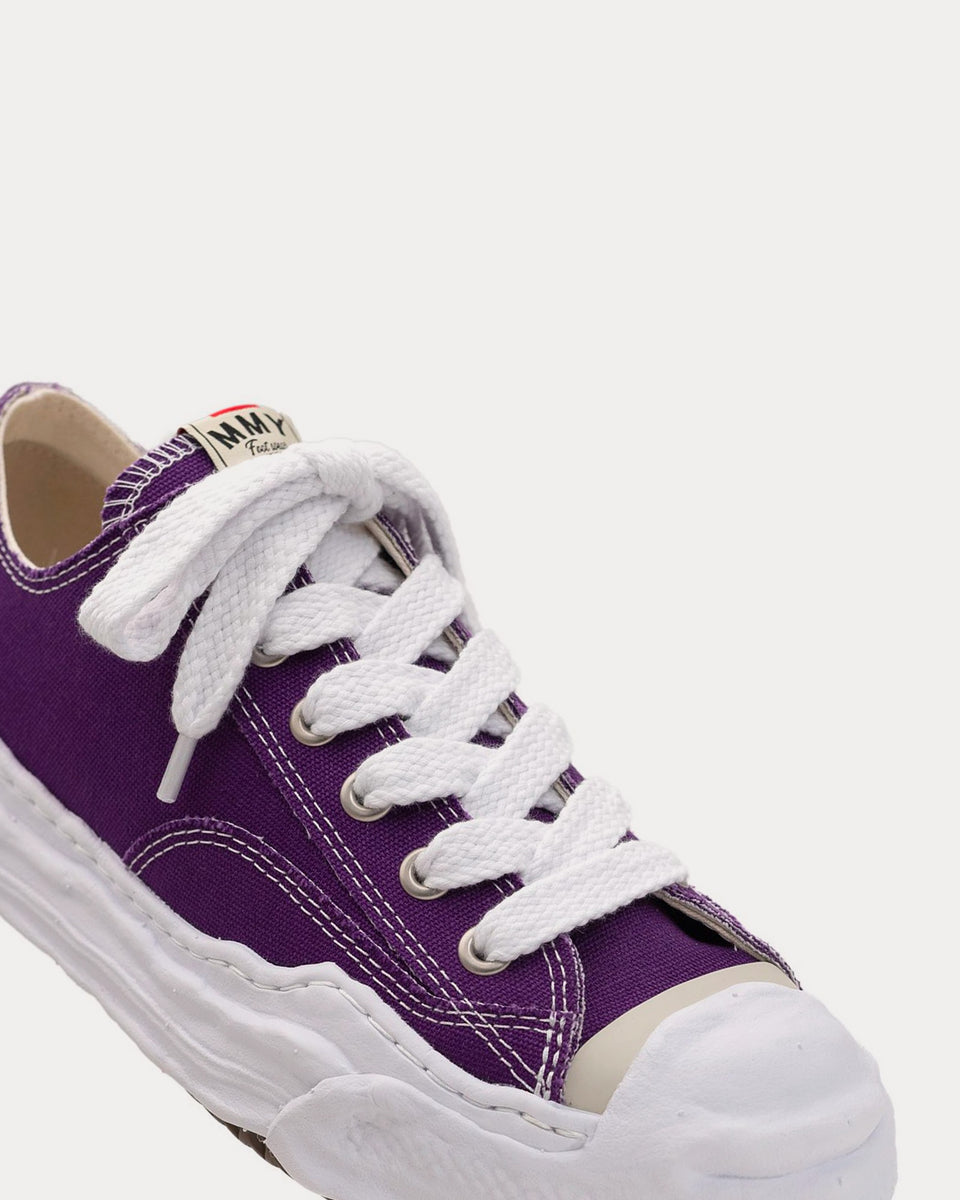 Mihara Yasuhiro Hank VL OG Sole Canvas Purple Low Top Sneakers - Sneak ...