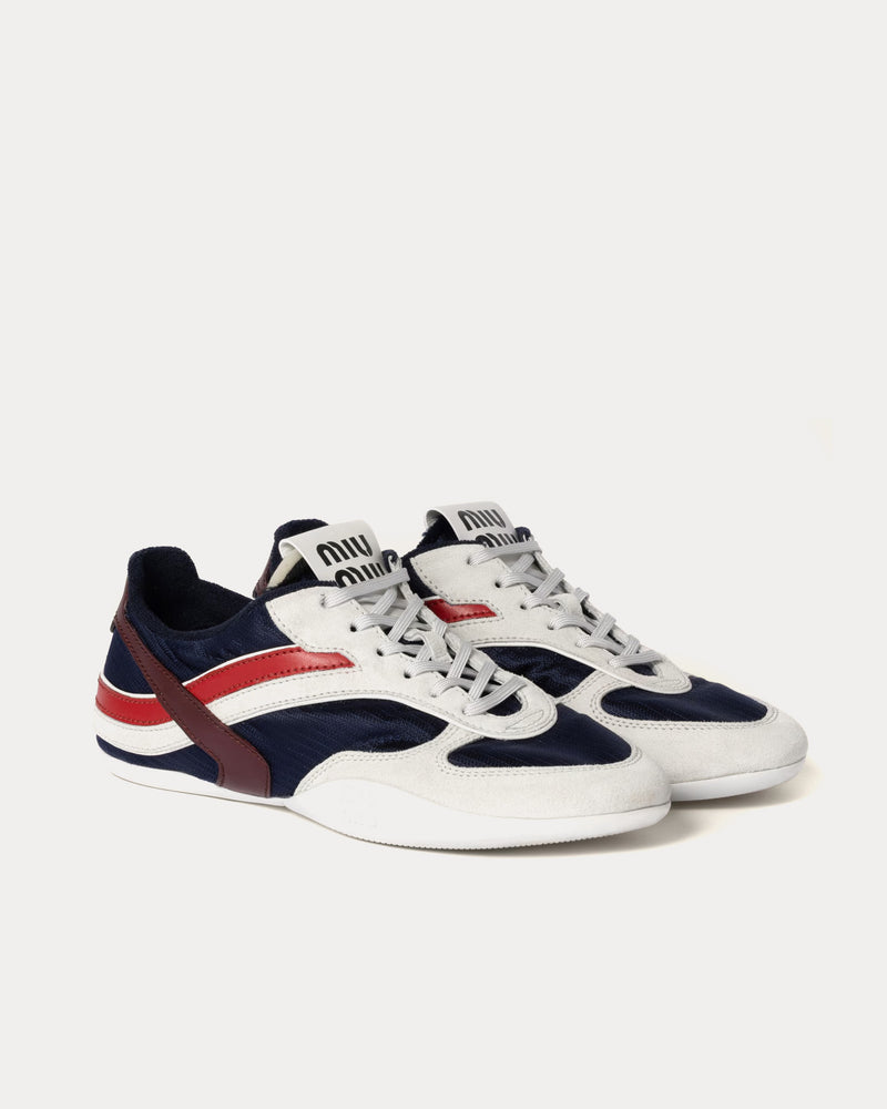 Miu Miu Women's Gymnasium Technical Fabric & Suede Baltic Blue ...