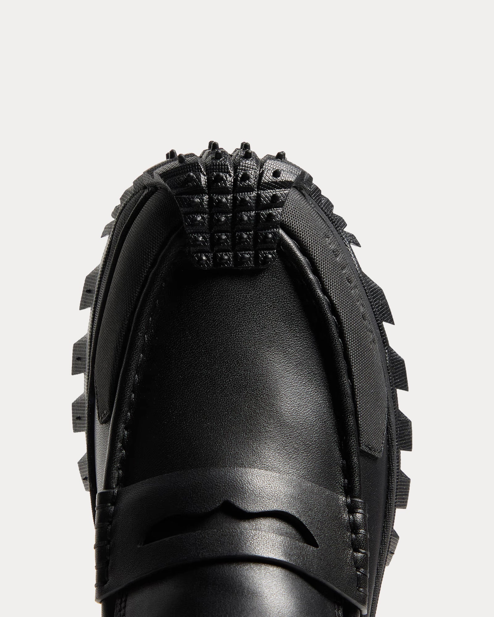 Moncler Men's Trailgrip Leather Black Loafers