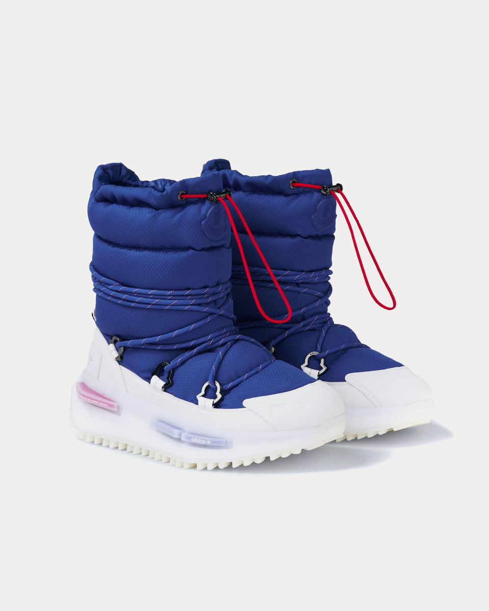 Moncler x Adidas NMD Mid Royal Blue / Core White High Top Sneakers ...