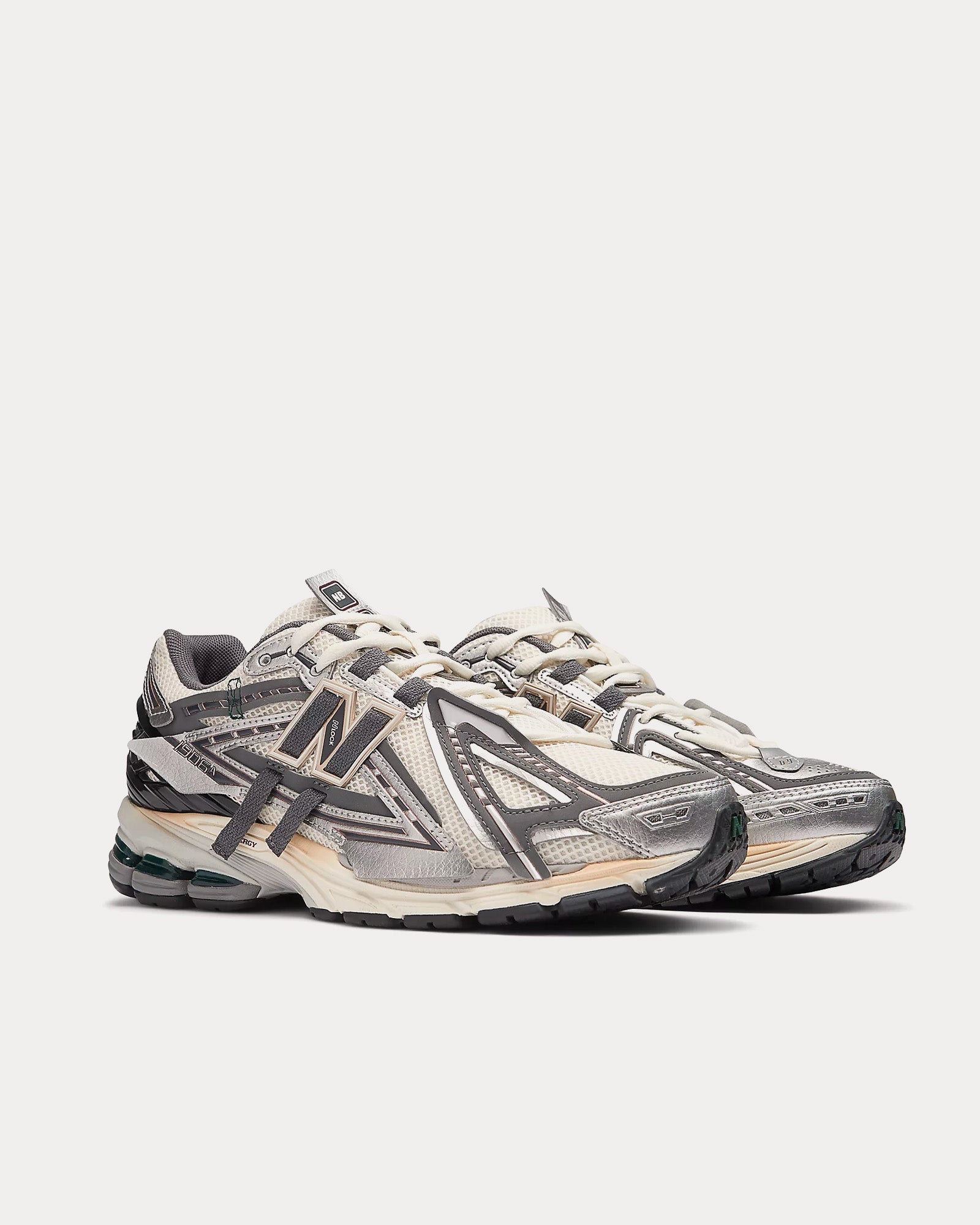 New Balance Unisex 1906a Silver Metalic / Castlerock / Gold Metallic ...