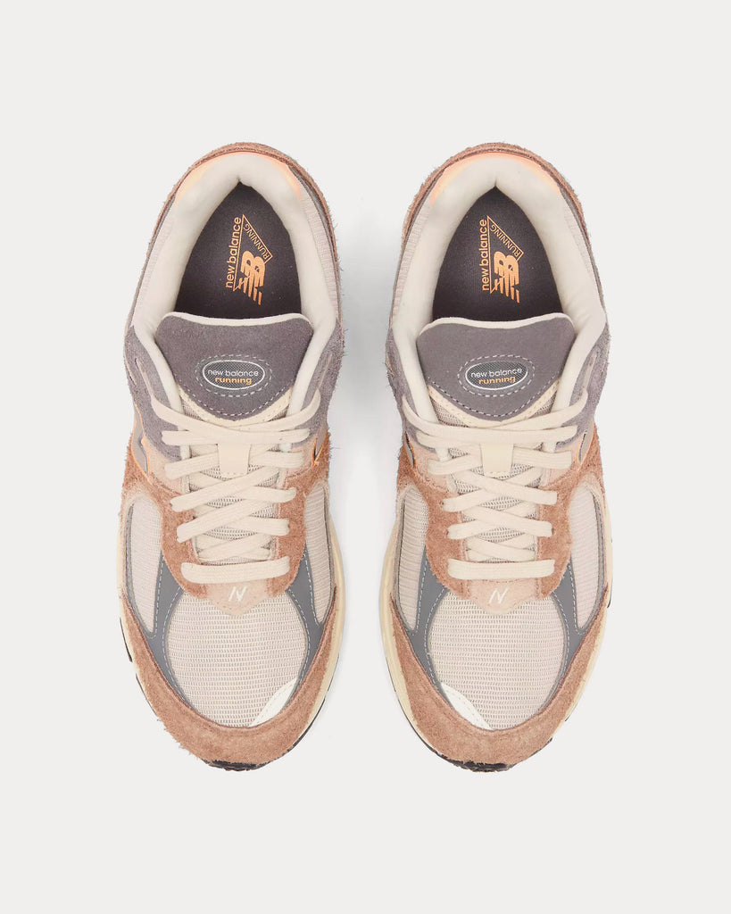 New Balance 2002r Mushroom / Hazy Peach / Castlerock Low Top Sneakers ...