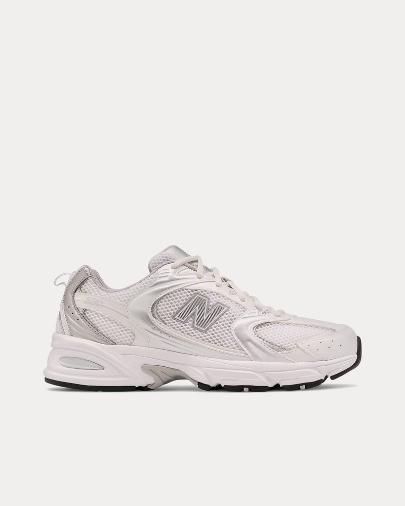 New Balance Unisex 530 Nb White / Silver Metallic Low Top Sneakers