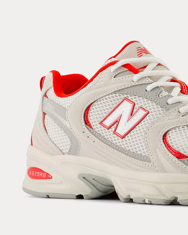 New Balance Unisex 530 Reflection / Moonbeam/ True Red Low Top Sneakers