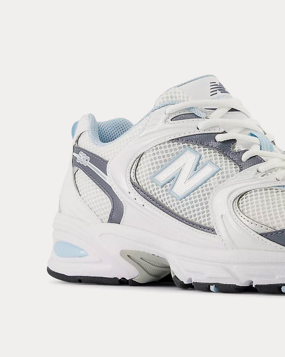 New Balance 530 White / Dark Arctic Grey / Light Chrome Blue Low Top ...