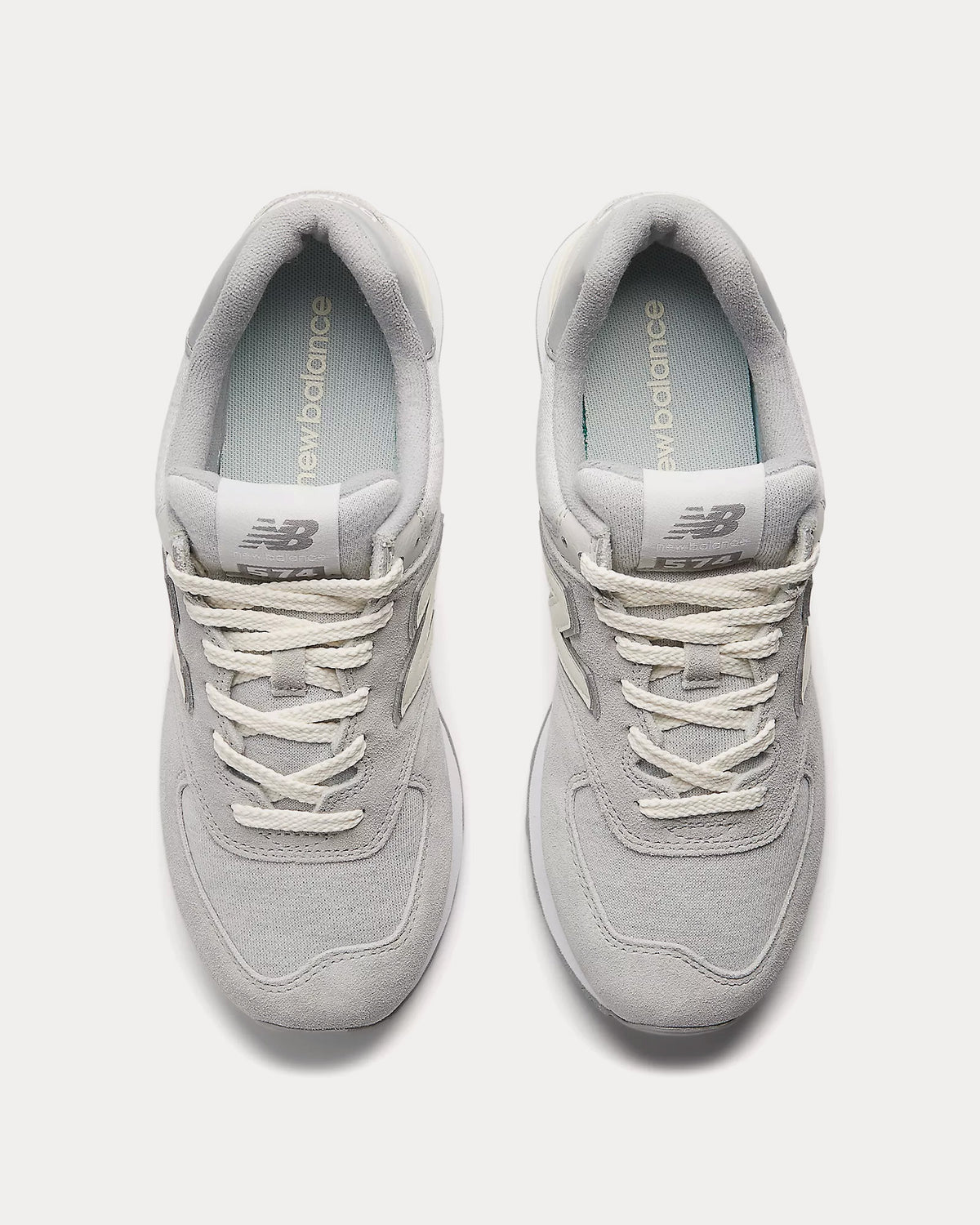 New Balance 574 Concrete / Angora / Grey 002 Low Top Sneakers - Sneak ...