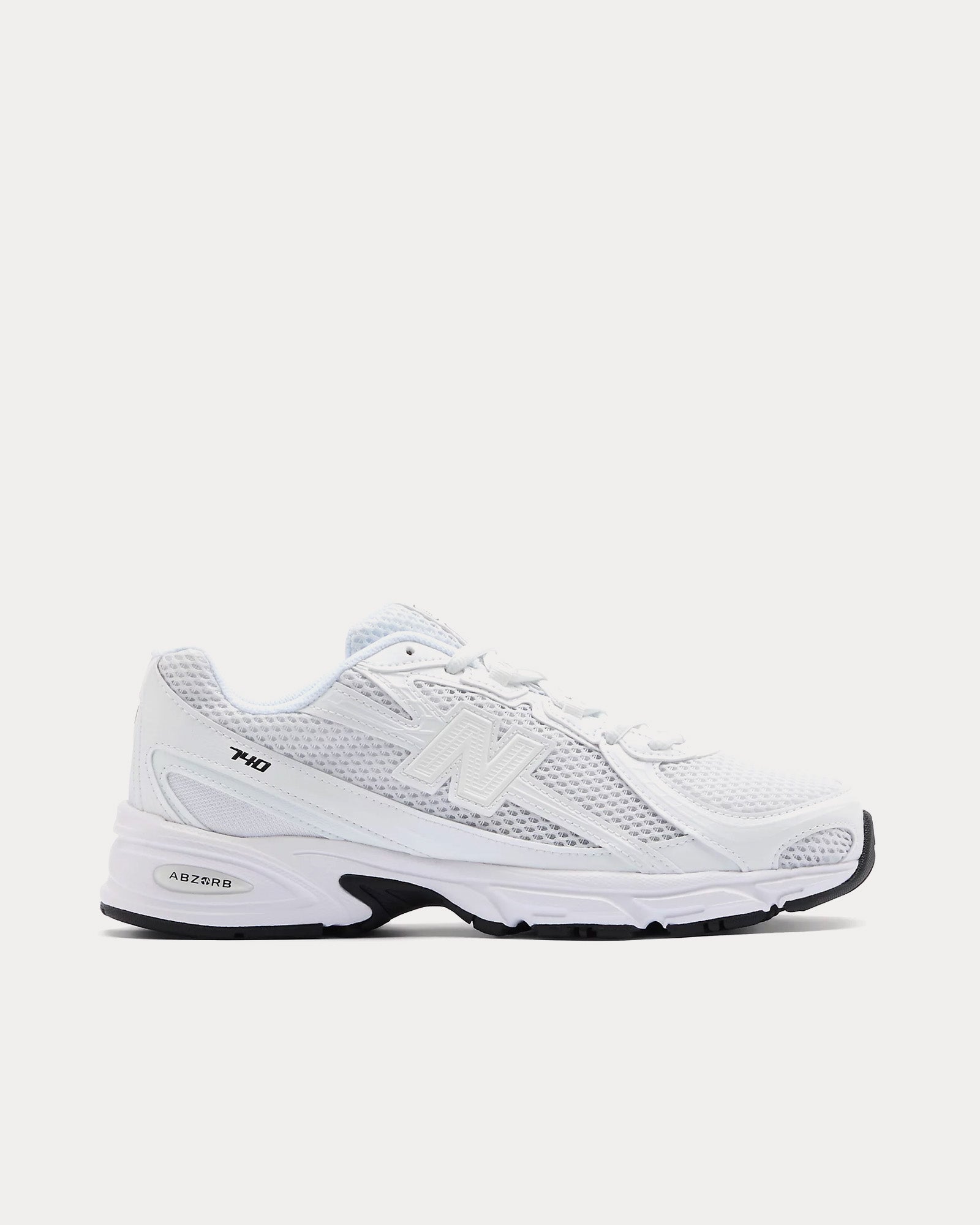 New Balance Unisex 740 NB White / Black Low Top Sneakers & Trainers