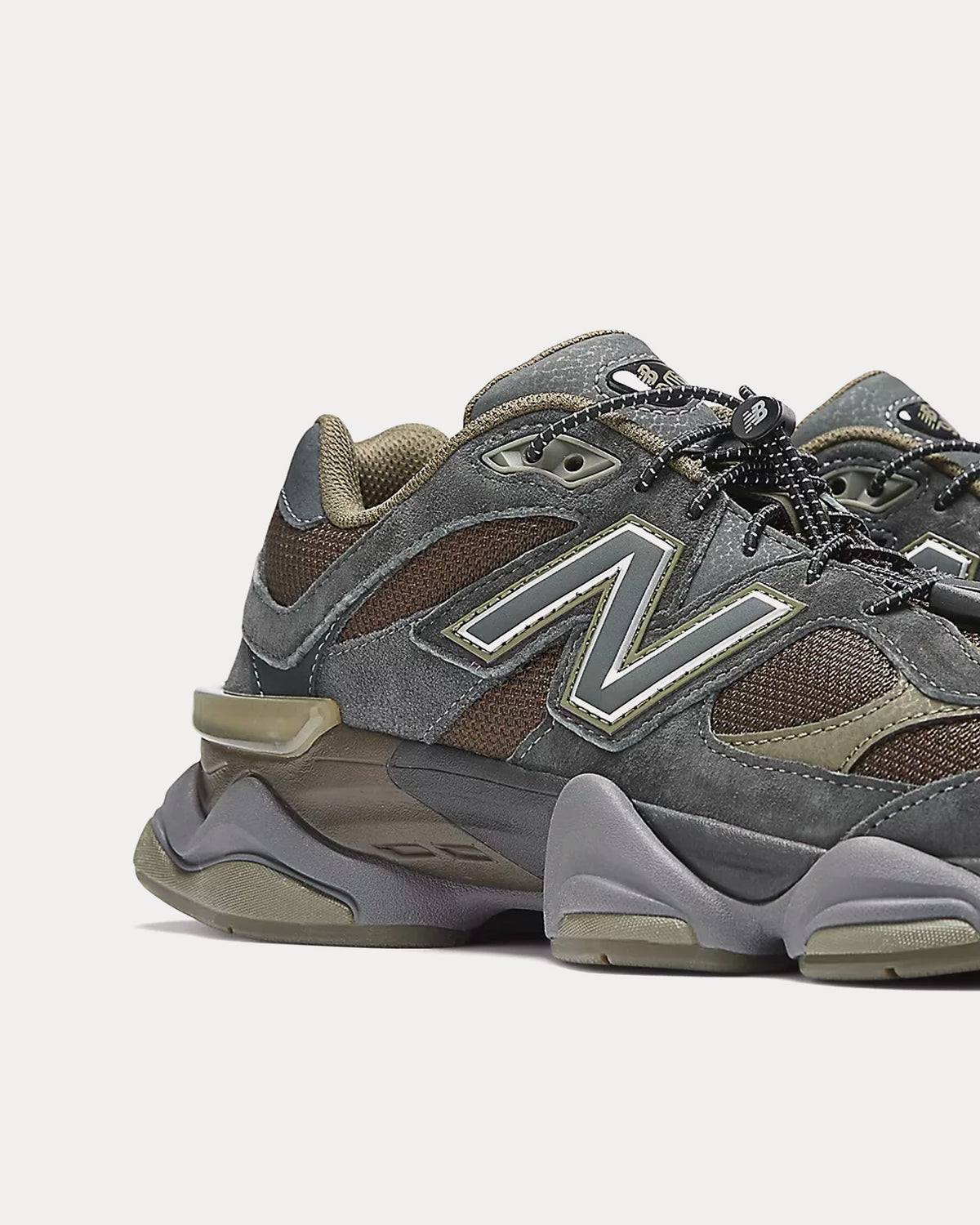New Balance 9060 Blacktop / Dark Moss / Black Low Top Sneakers - Sneak ...