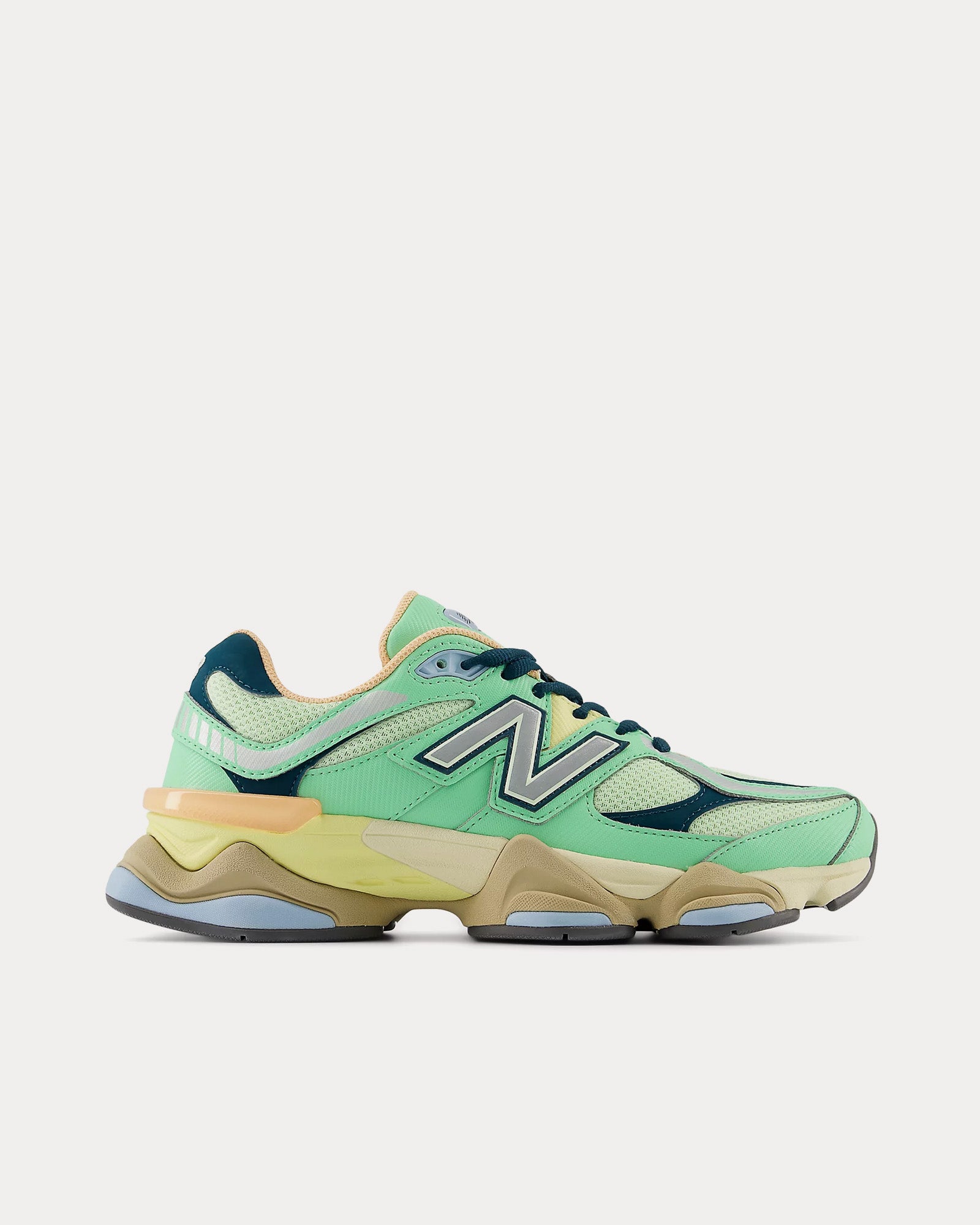 New Balance Unisex 9060 Sweetgrass / Deep Ocean / Silver Metallic Low ...