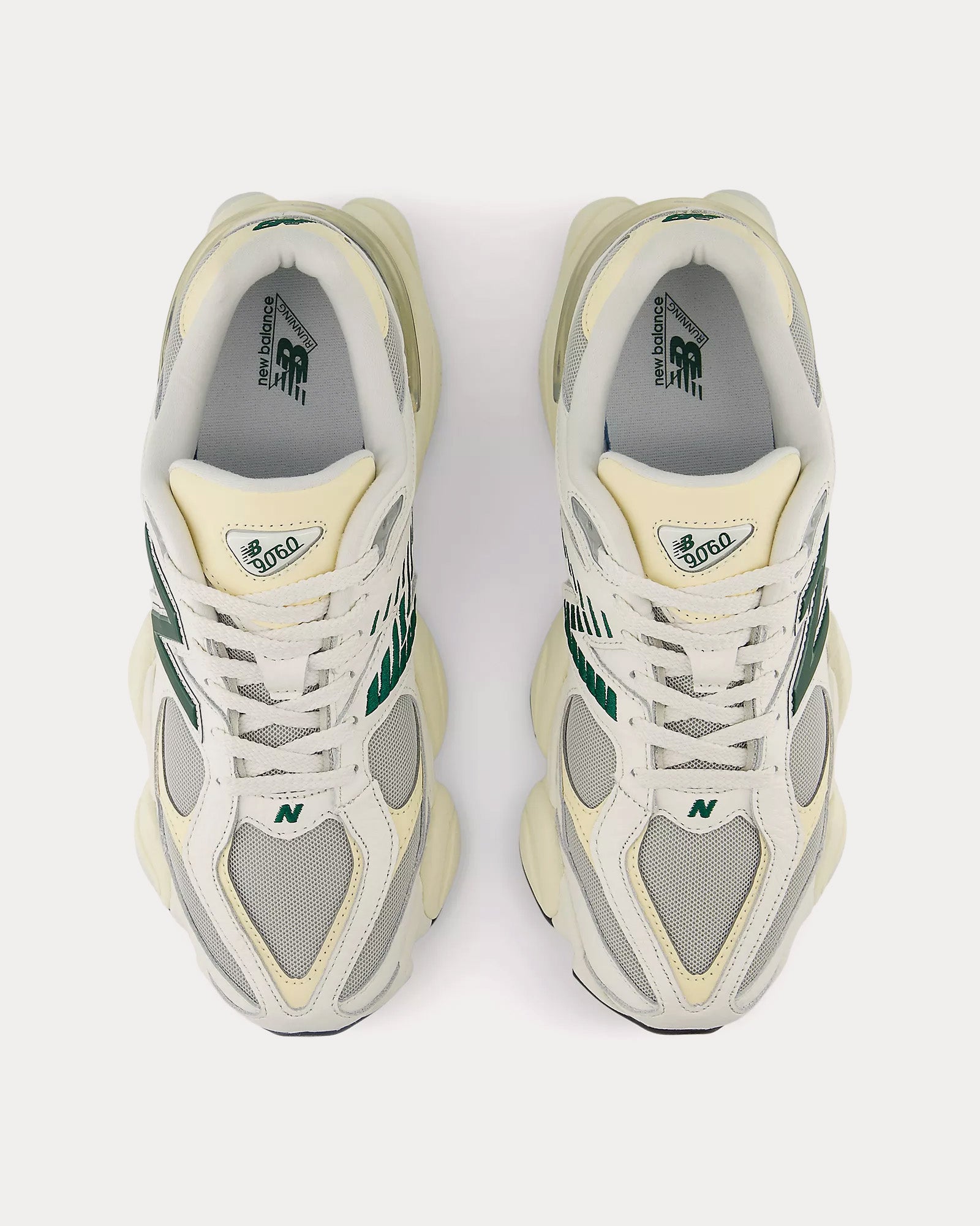 New Balance Unisex 9060 Sea Salt / Marsh Green / Calcium Low Top ...