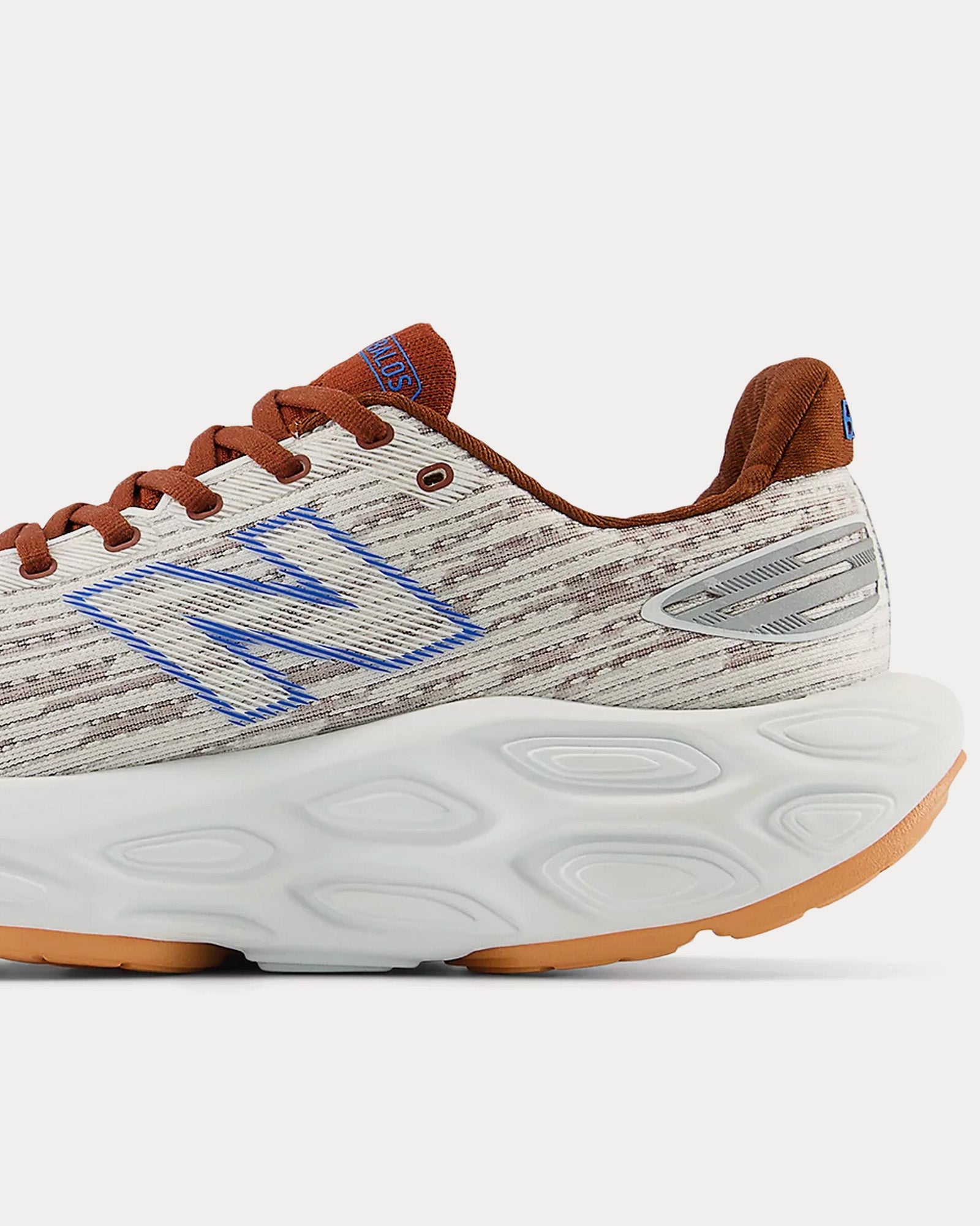 New Balance Men's Fresh Foam X Balos White / Relic Brown / Blue Oasis ...