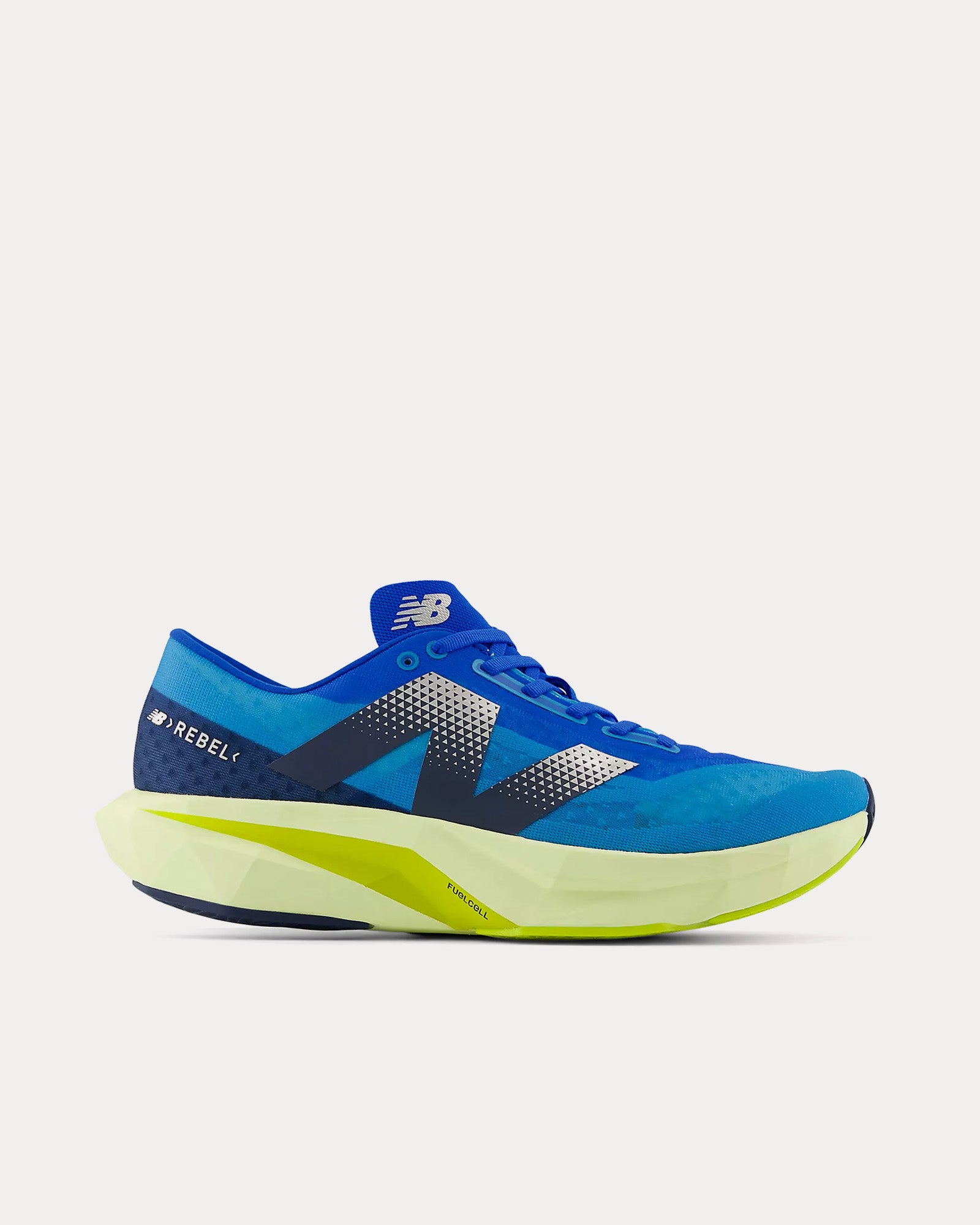 New Balance Men's FuelCell Rebel v4 Spice Blue / Limelight / Blue Oasis ...