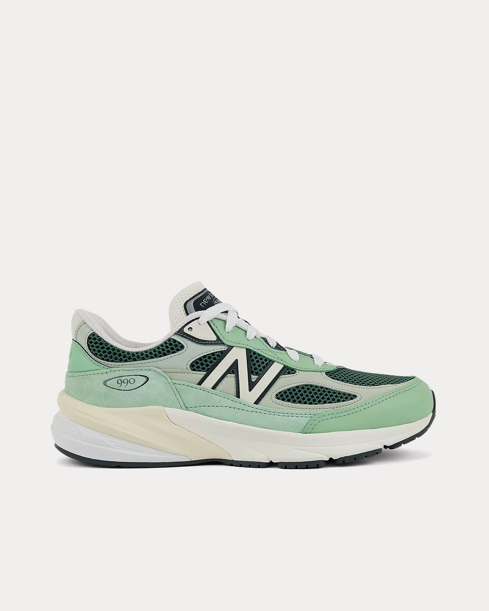 New Balance Unisex Made in USA 990v6 Avocado / Natural Mint Low Top ...