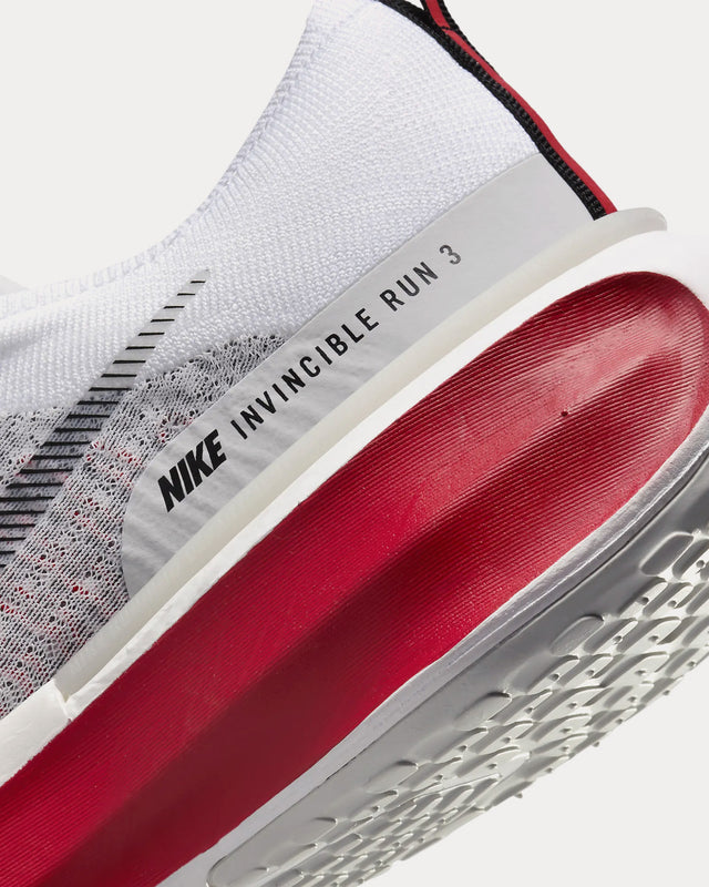 Nike Men's Invincible 3 White / Fire Red / Cement Grey / Black Running ...