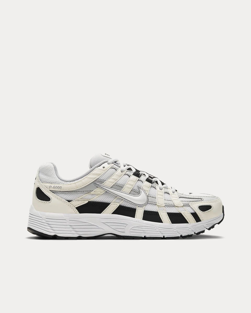 Nike P-6000 Sail / Wolf Grey / Metallic Silver / White Low Top Sneakers ...