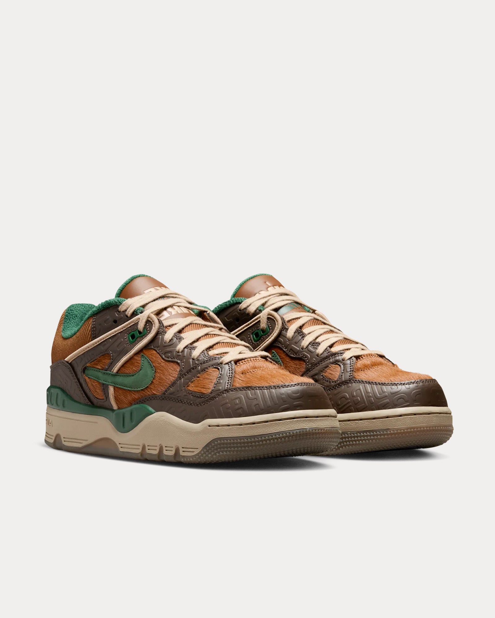Nike x Nigo Unisex Air Force 3 Baroque Brown / Pecan Low Top Sneakers ...