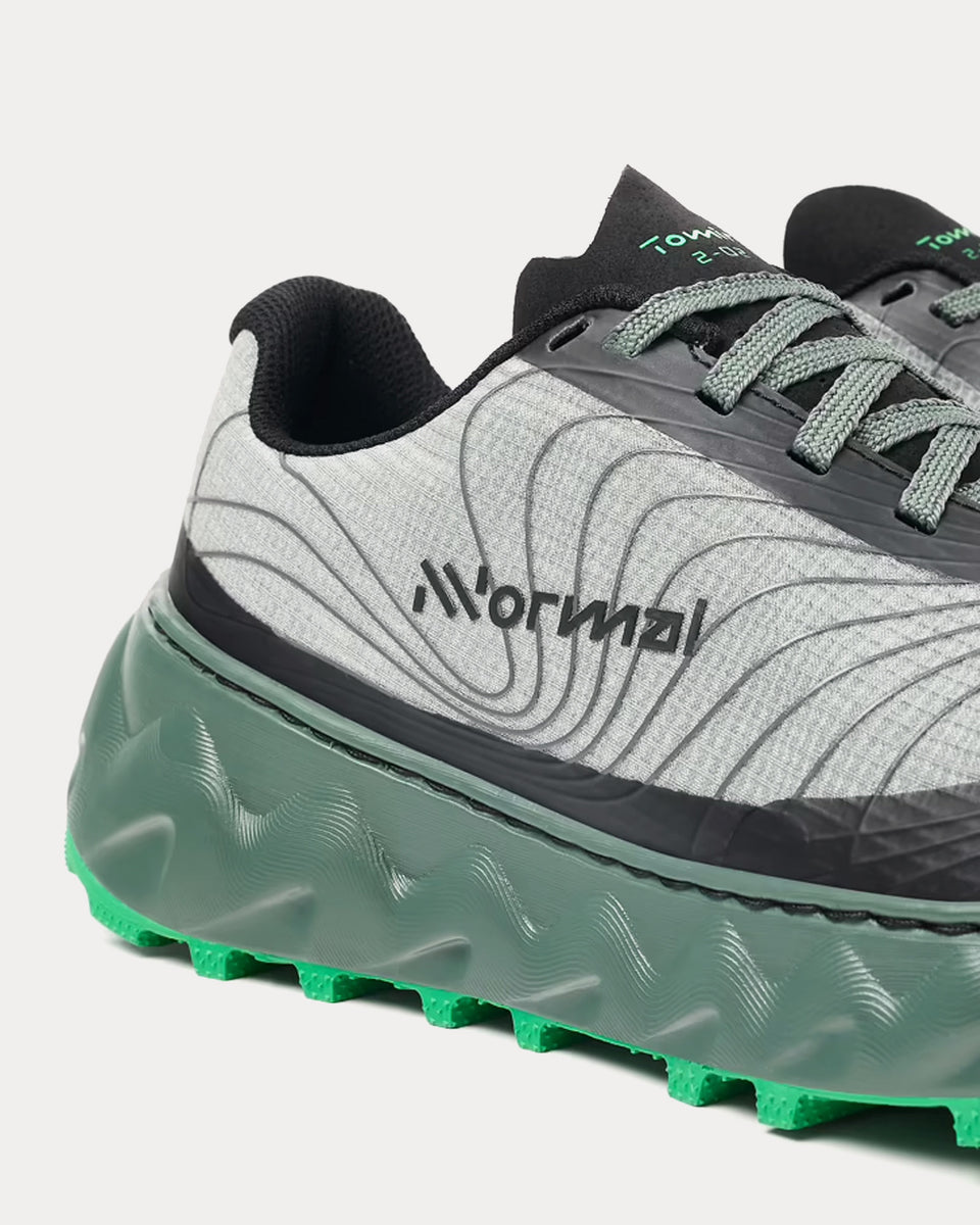 NNormal Tomir 2.0 Grey / Green Running Shoes - Sneak in Peace
