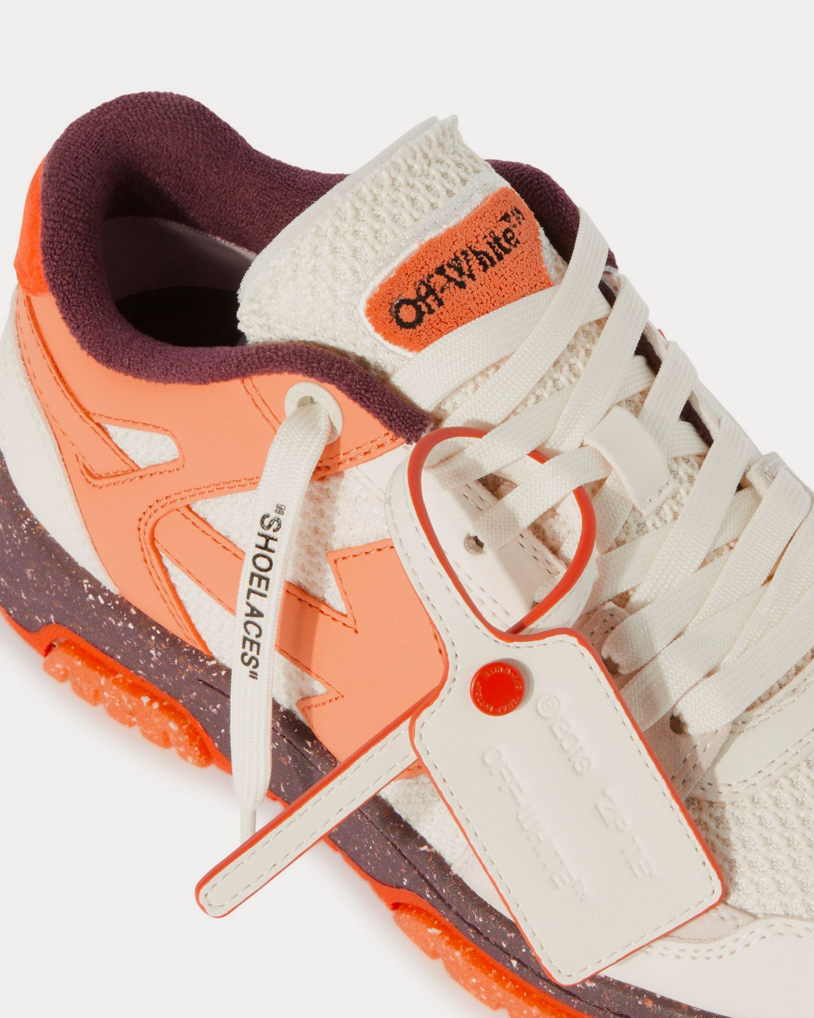 Off-White Women's Slim Out Of Office Off-White / Peach / Orange Low Top ...