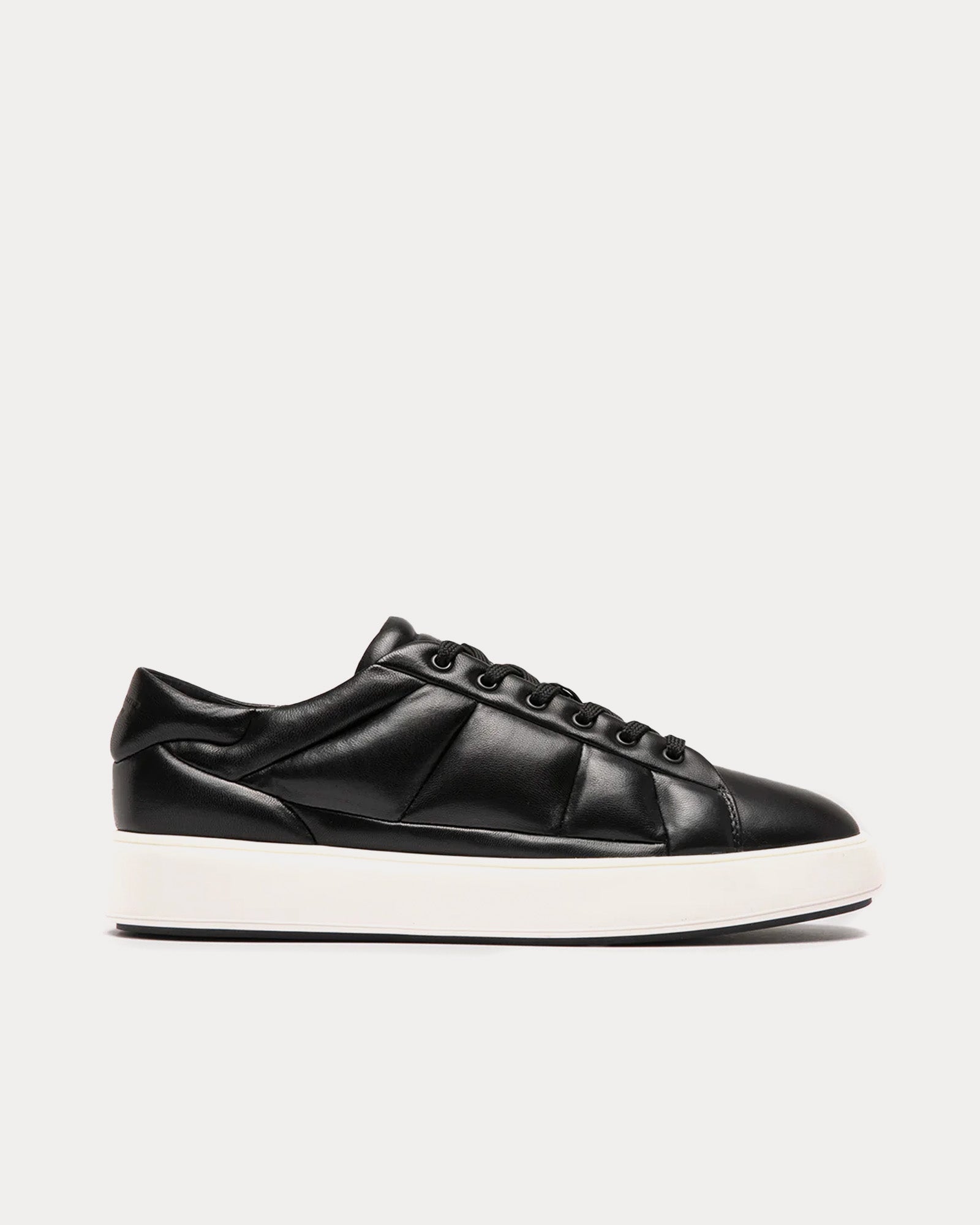 Officine Creative Men's Leisure 001 Leather Black Low Top Sneakers ...