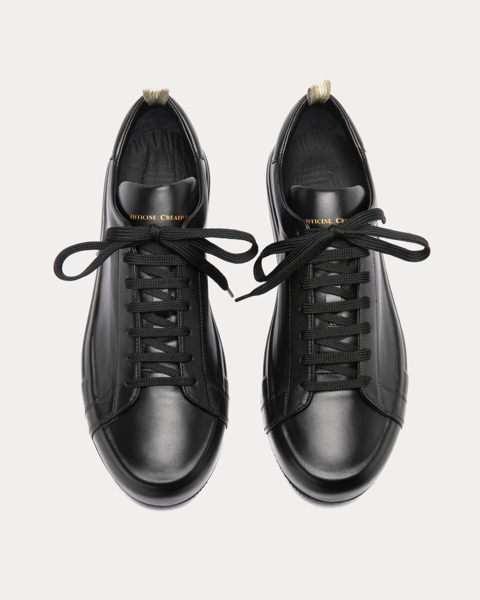 Officine Creative Men's Easy 001 Leather Black Low Top Sneakers & Trainers