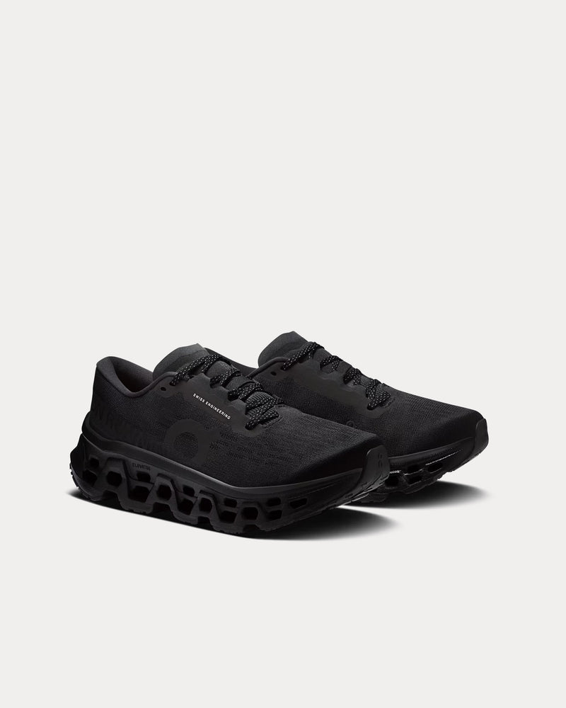 On Running Women's Cloudmonster 3 Black / Black Running Shoes