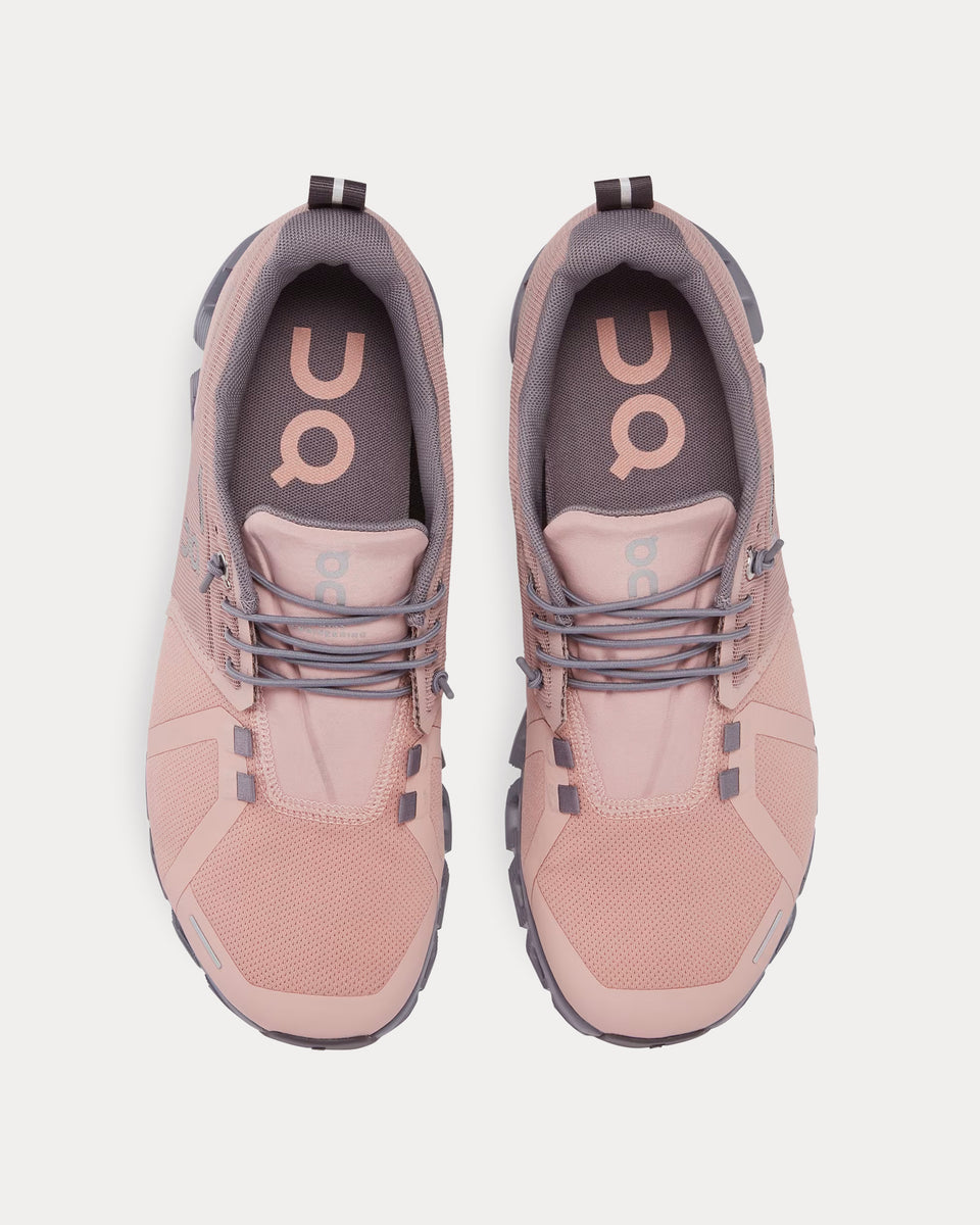 On Running Cloud 5 Waterproof Rose / Fossil Running Shoes - Sneak in Peace