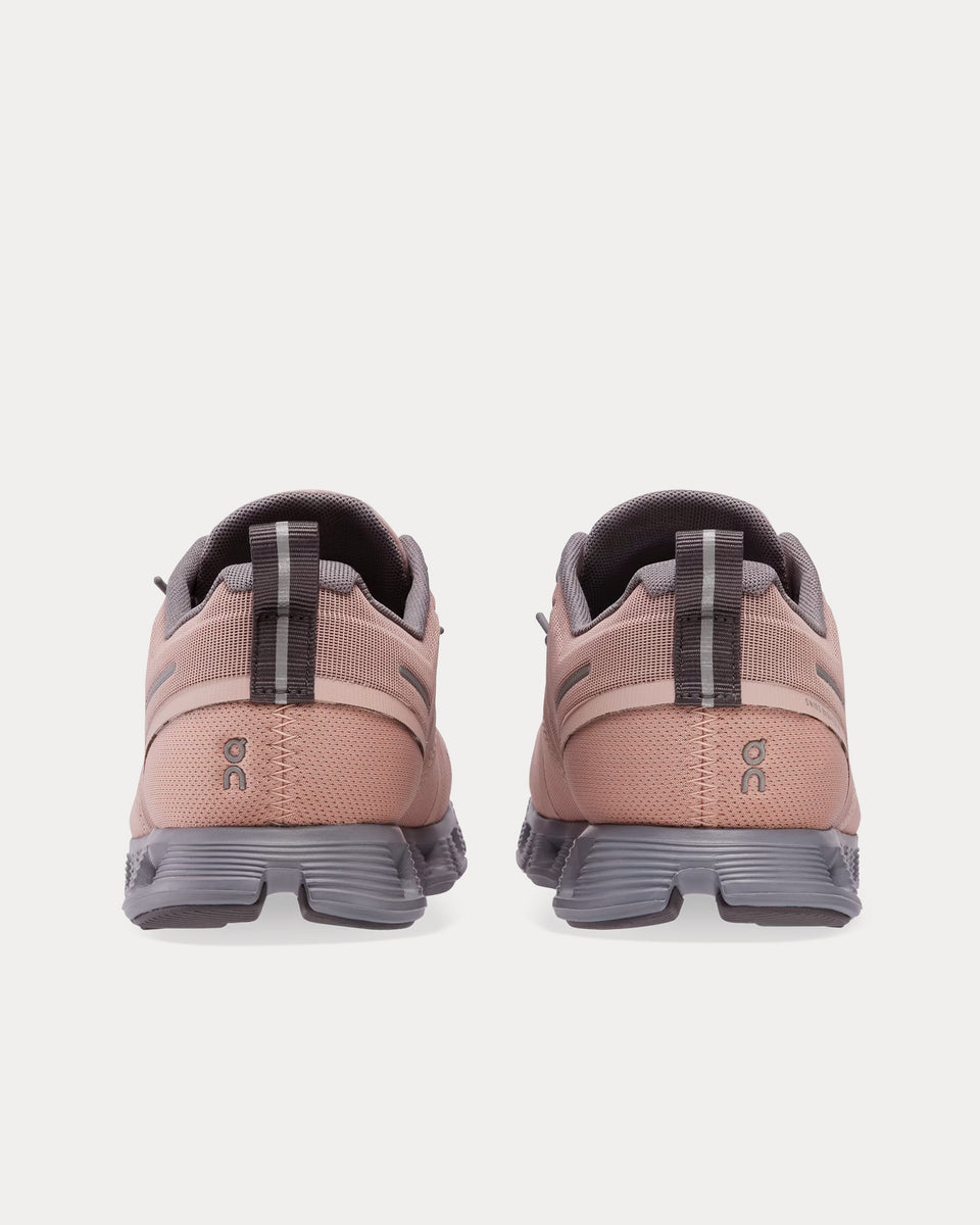 On Running Cloud 5 Waterproof Rose / Fossil Running Shoes - Sneak in Peace