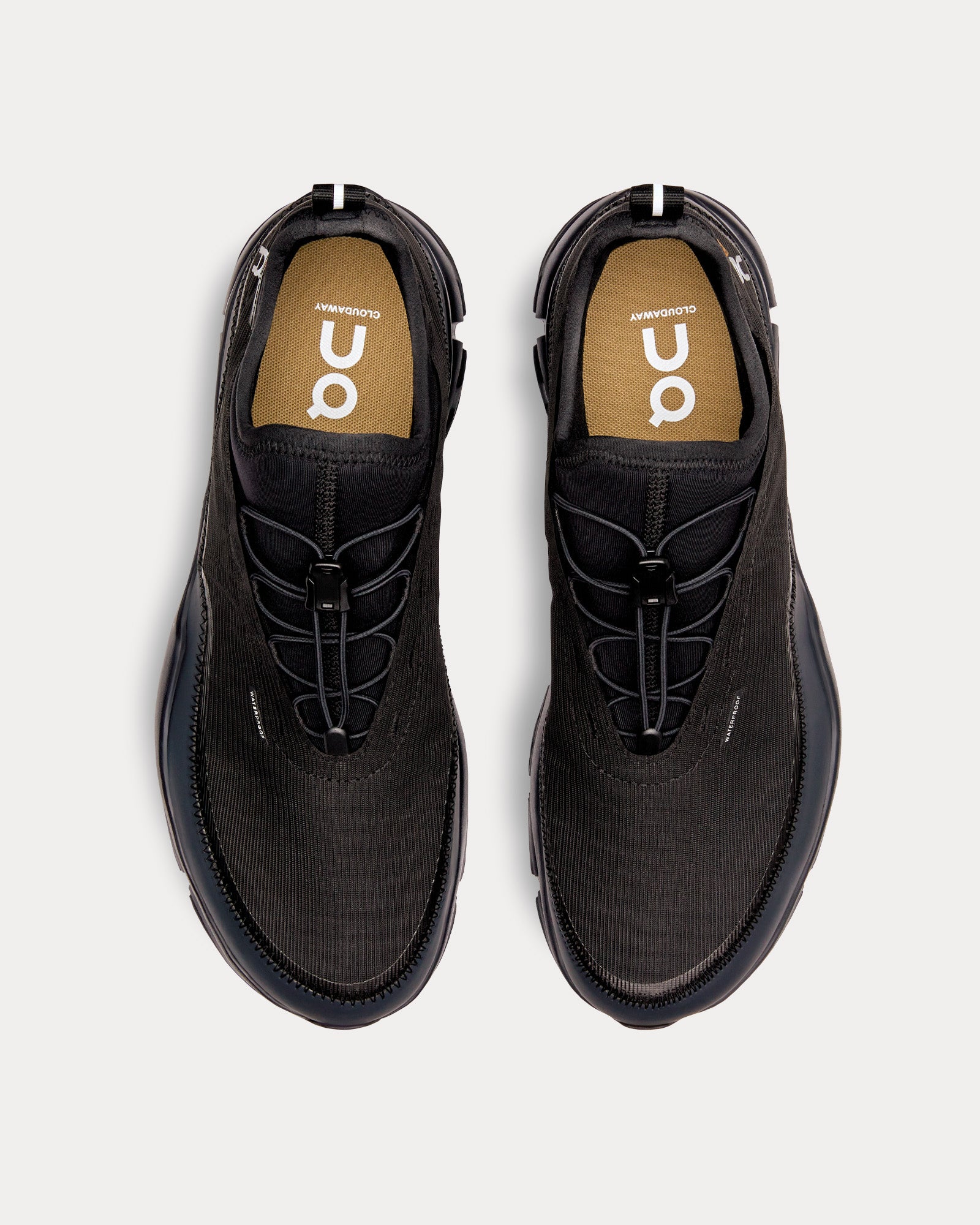 On Running Men's Cloudaway Waterproof Suma All Black Running Shoes