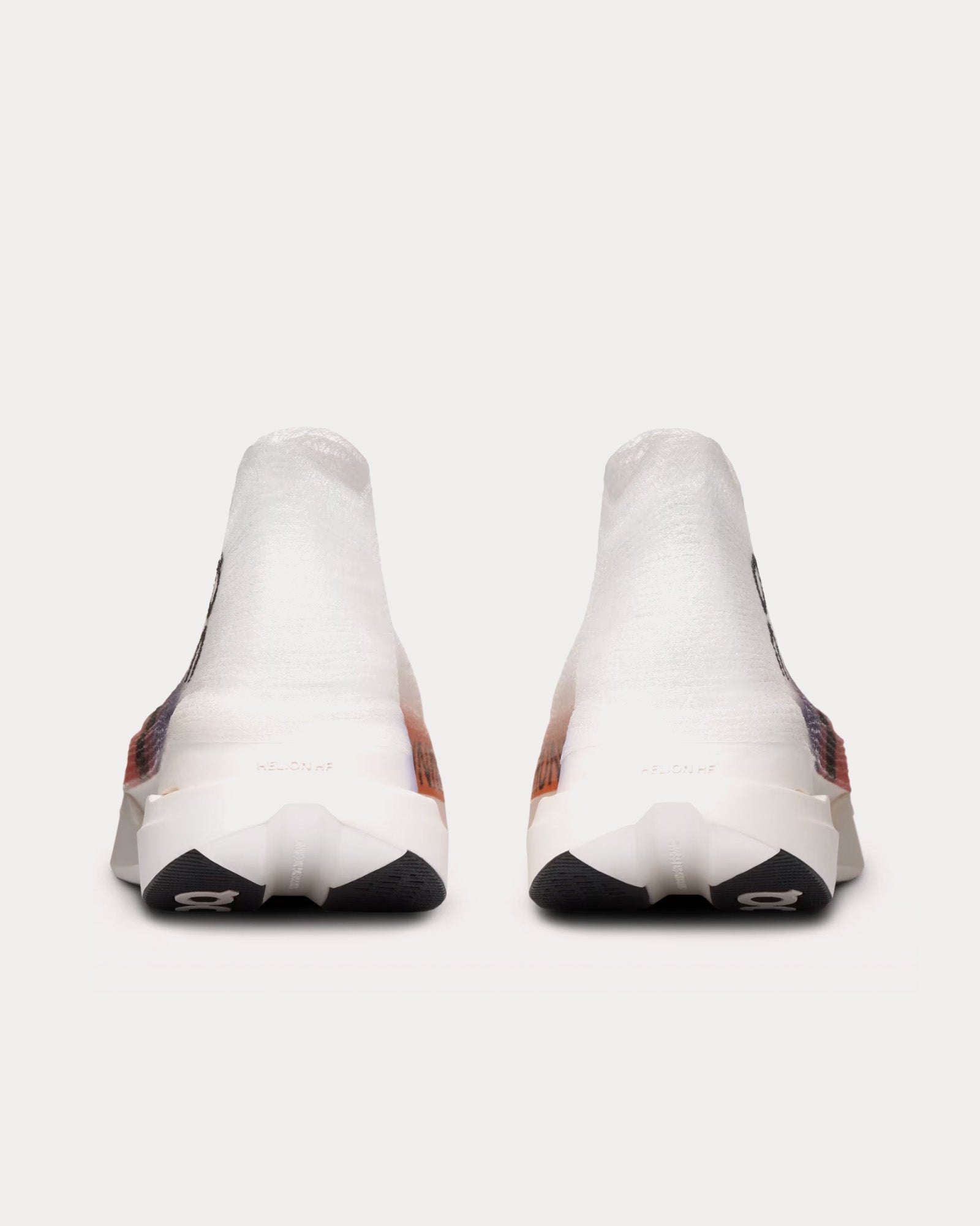 On Running Unisex Cloudboom Strike LS White / Flame Running Shoes