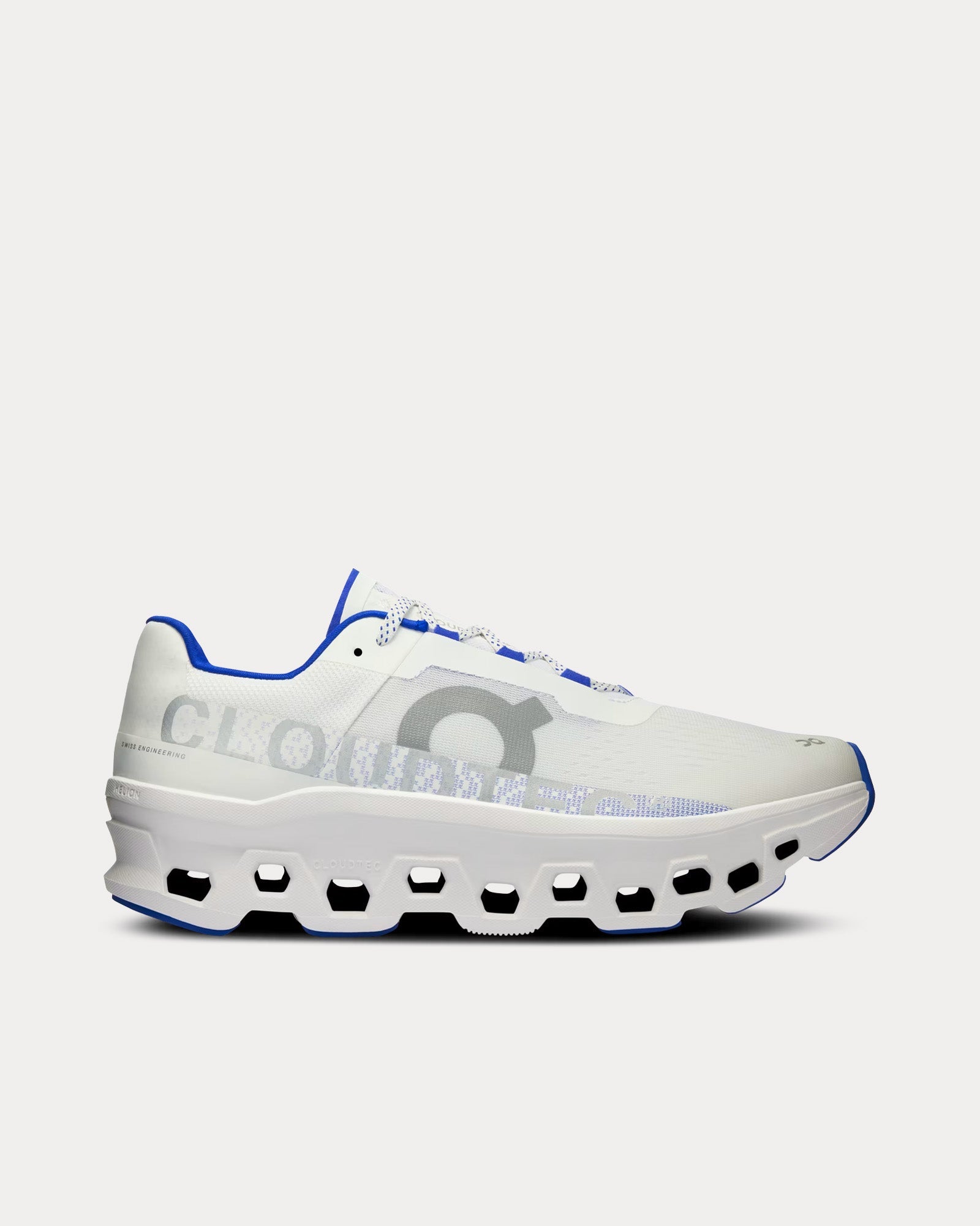 On Running Men's Cloudmonster LNY White / Indigo Running Shoes