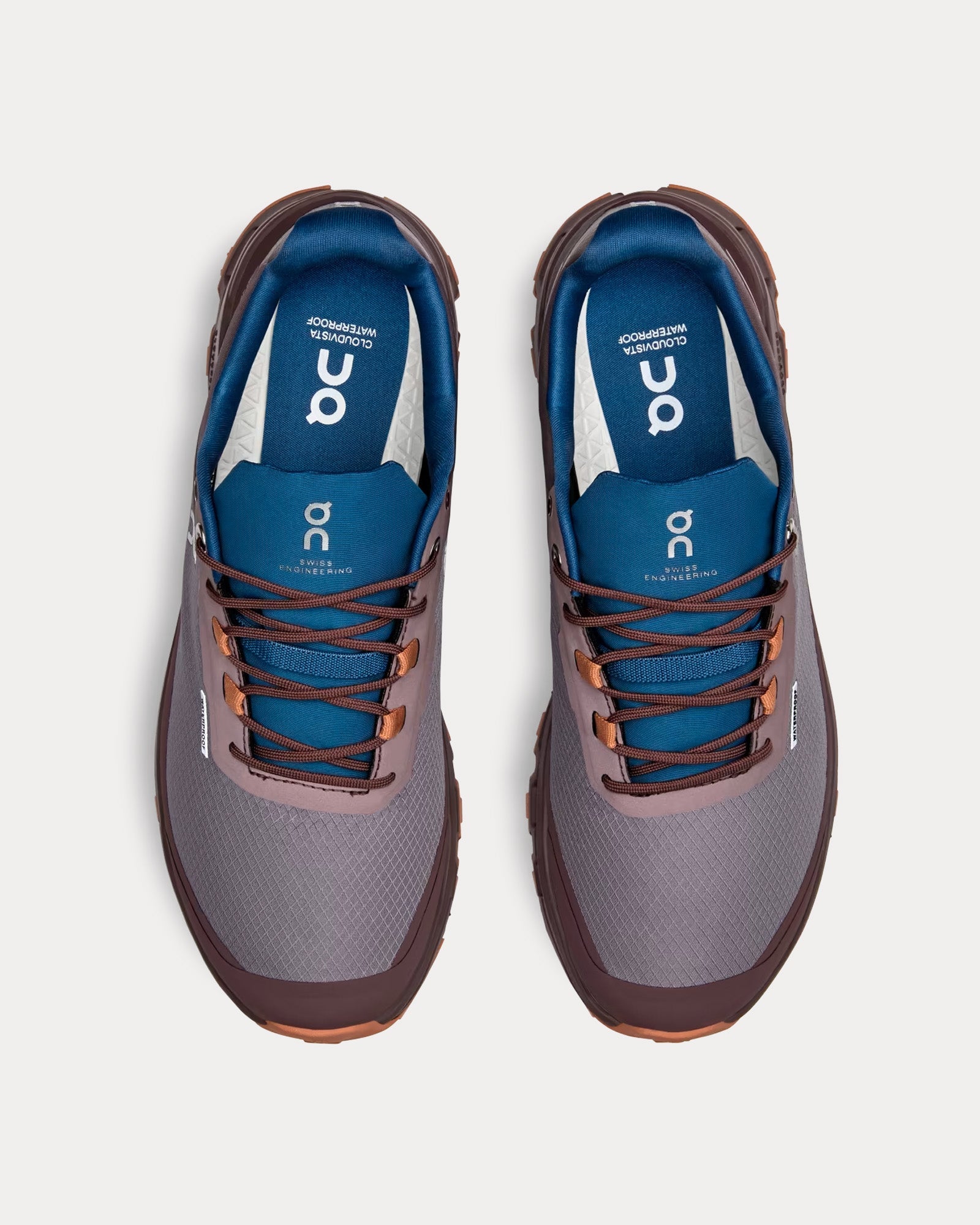 On Running Cloudvista Waterproof Zinc / Grape Running Shoes - Sneak in ...