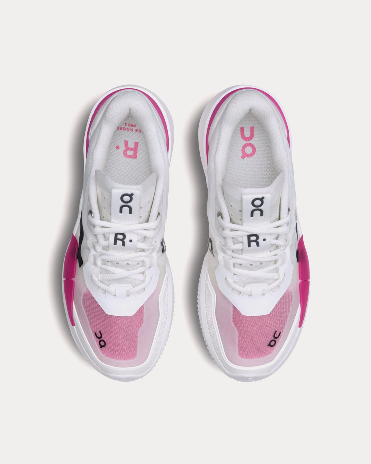 On Running The Roger Pro 2 Clay White / Pink Tennis Shoes - Sneak in Peace