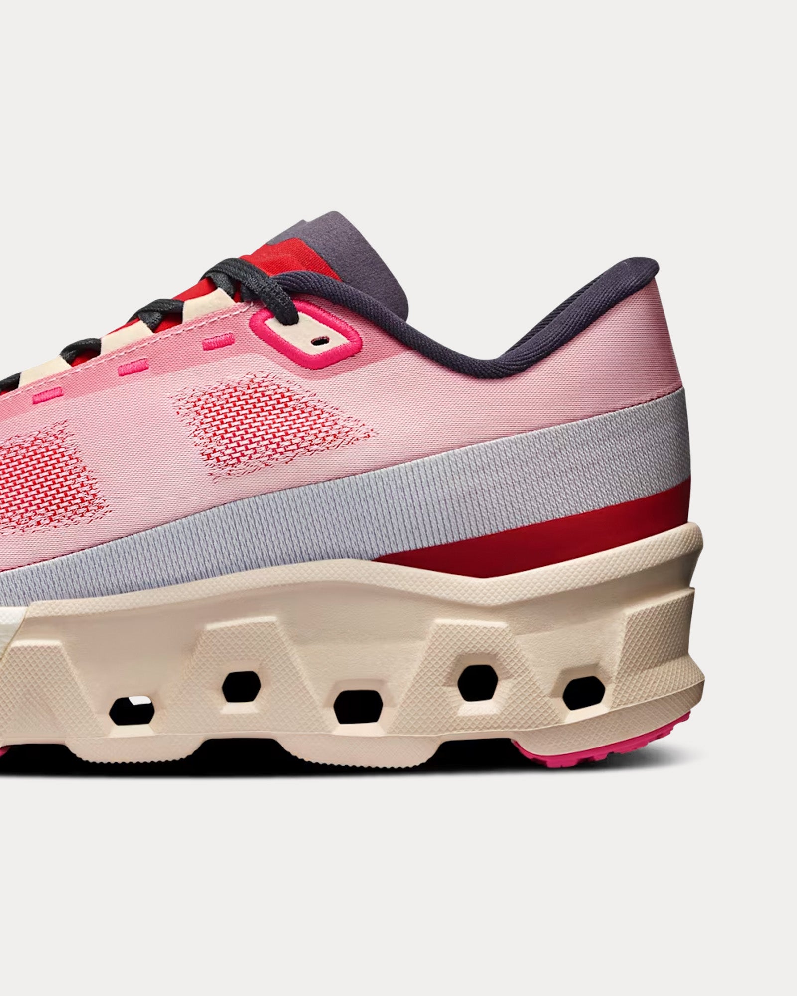 On Running Women's Cloudmonster Hyper Red / Cream Running Shoes