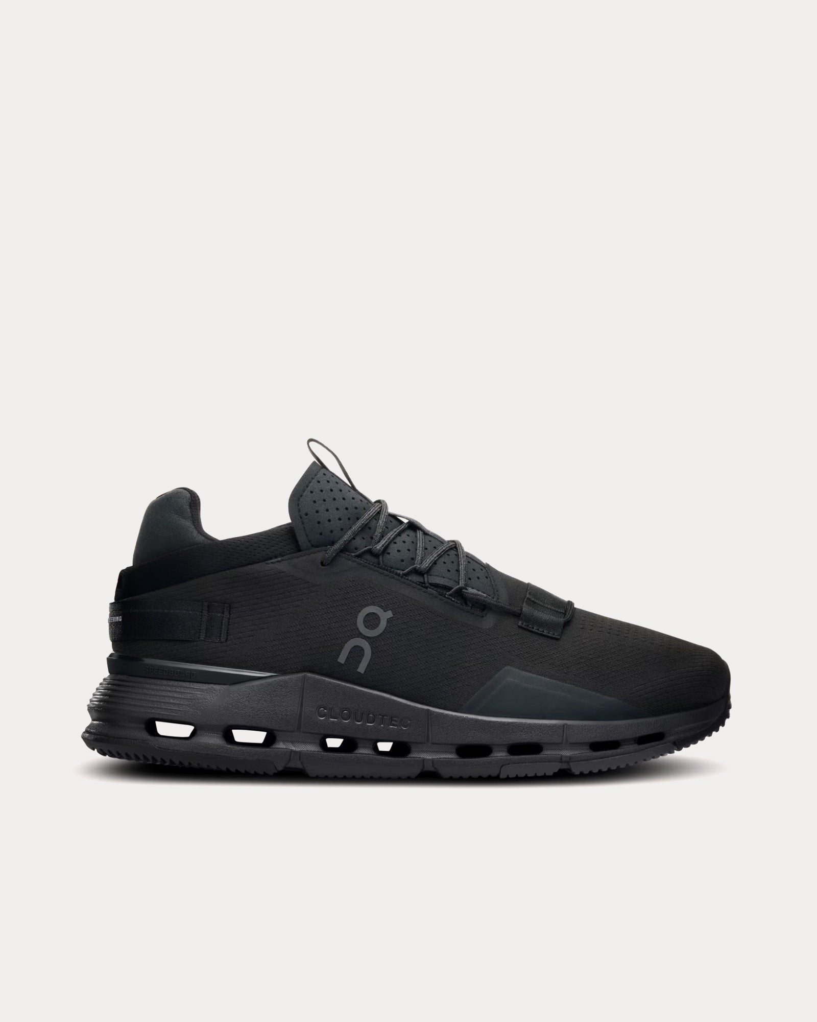 On Running Cloudnova All Black Running Shoes - Sneak in Peace