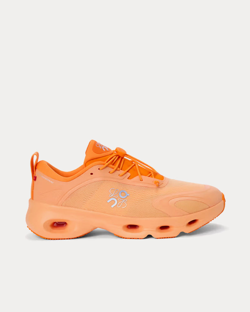 On Running x Loewe Men's Cloudsolo Orange Low Top Sneakers