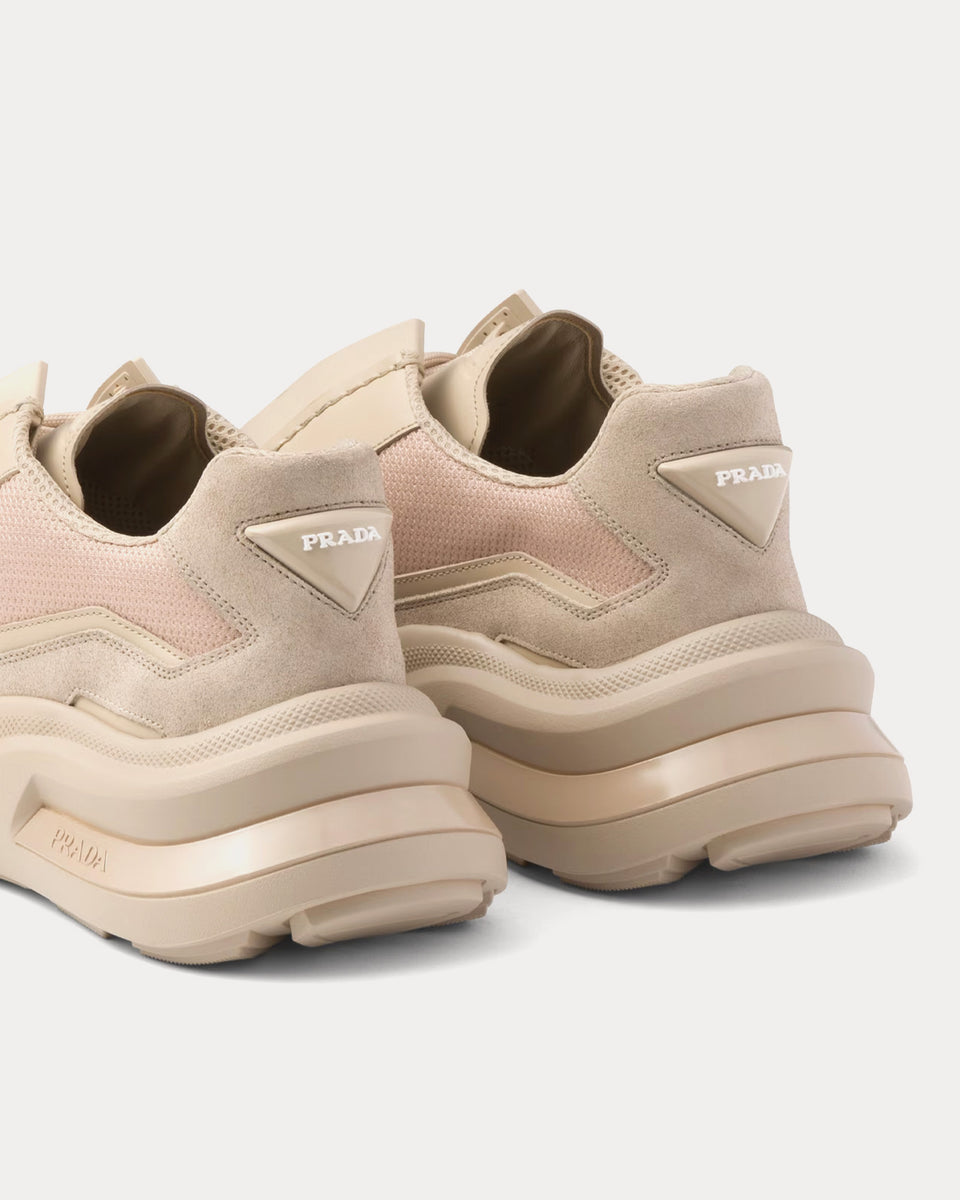 Prada Systeme Brushed Leather with Bike Fabric & Suede Elements Desert ...
