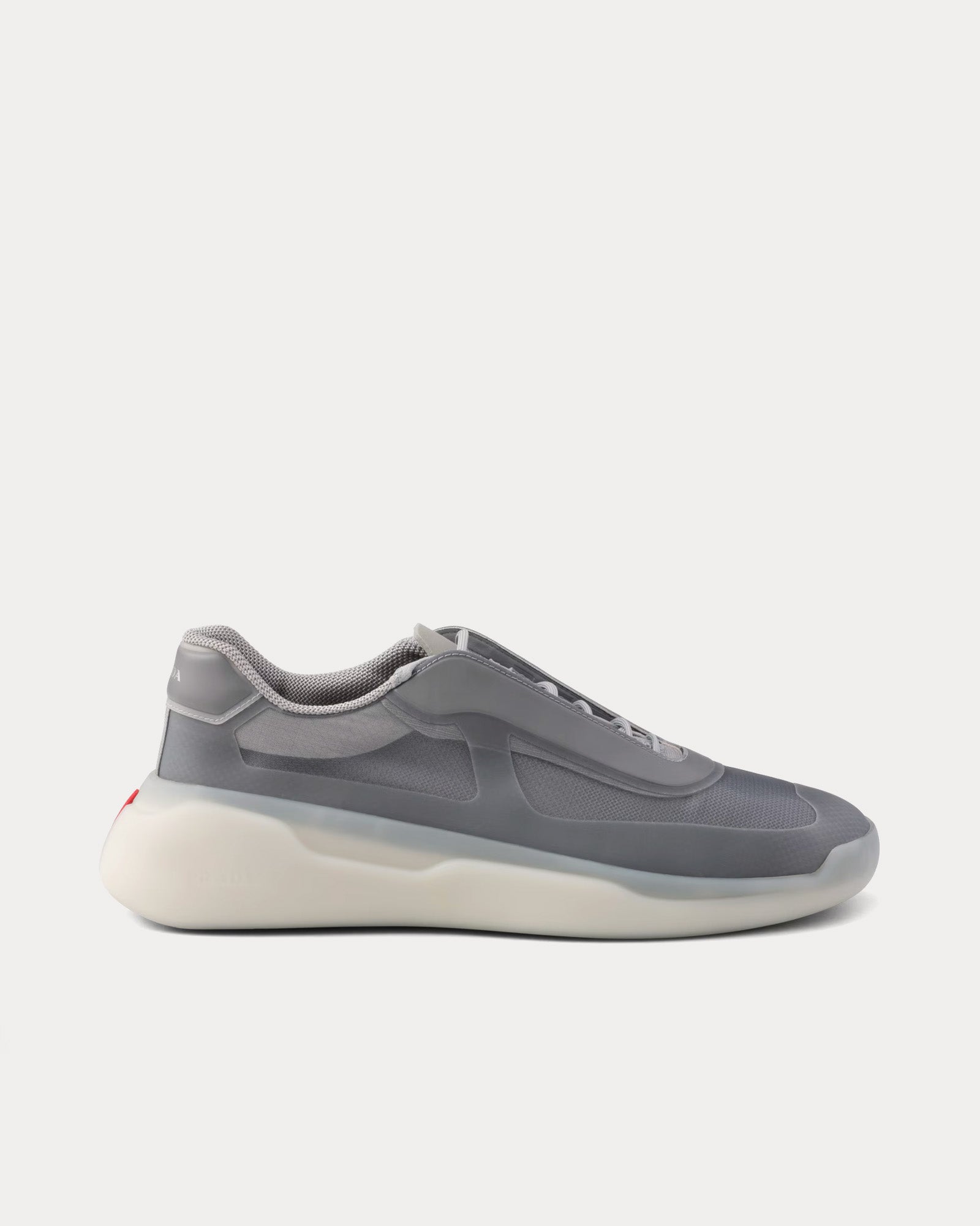 Prada Men's America's Cup Re-Nylon & Bike Fabric Grey Low Top Sneakers