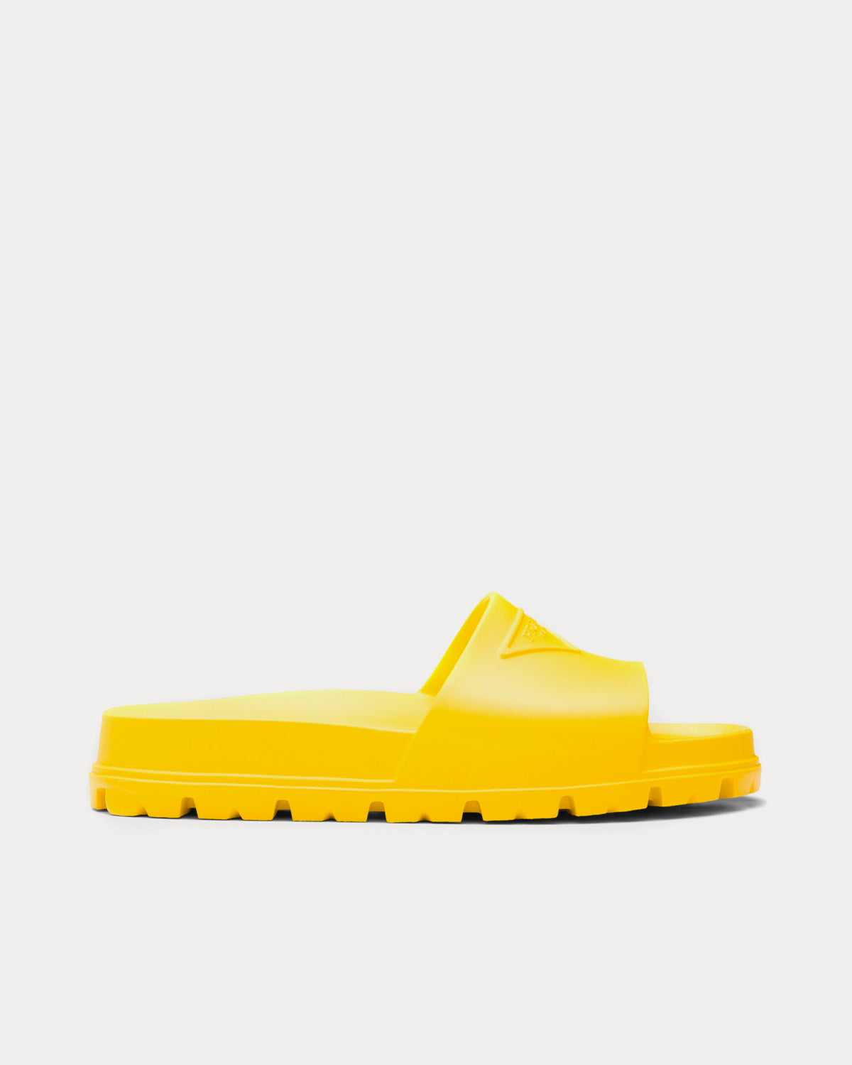 Buy Prada Men's Rubber Sunny Yellow Slides