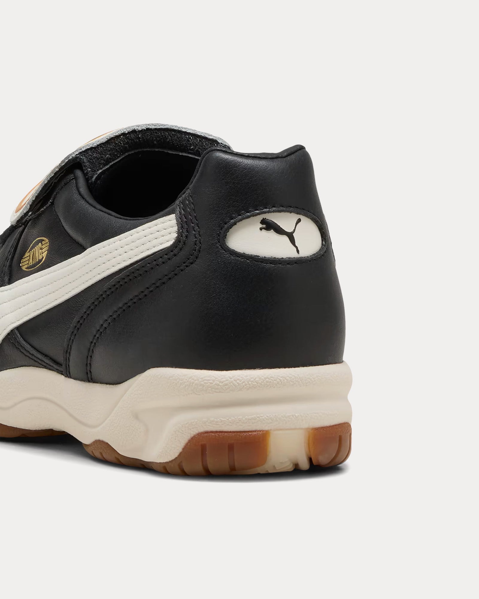 Puma Unisex King Indoor Puma Black / Warm White Low Top Sneakers & Trainers