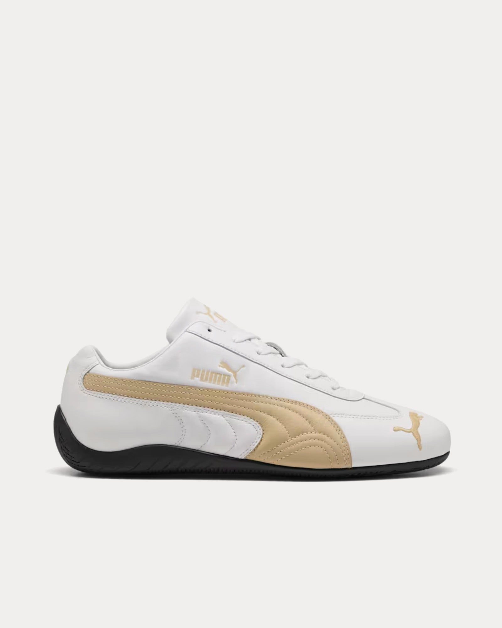 Puma Unisex Speedcat OG Leather Puma White / Toasted Almond Low Top ...