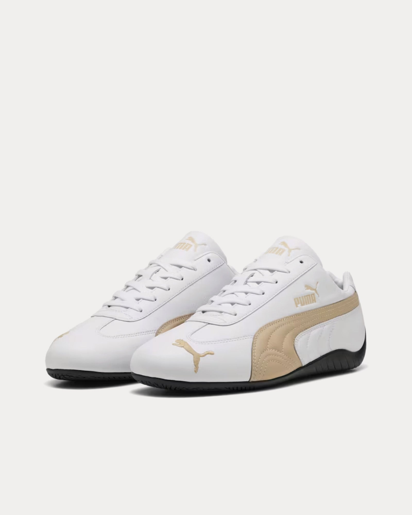 Puma Unisex Speedcat OG Leather Puma White / Toasted Almond Low Top ...