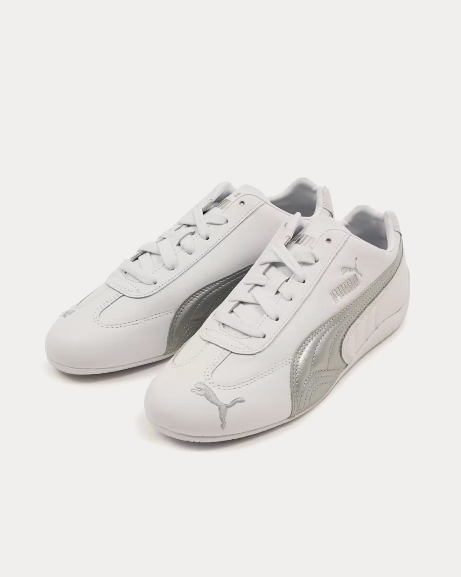 Puma Unisex Speedcat OG Leather Puma White / Puma Silver Low Top ...