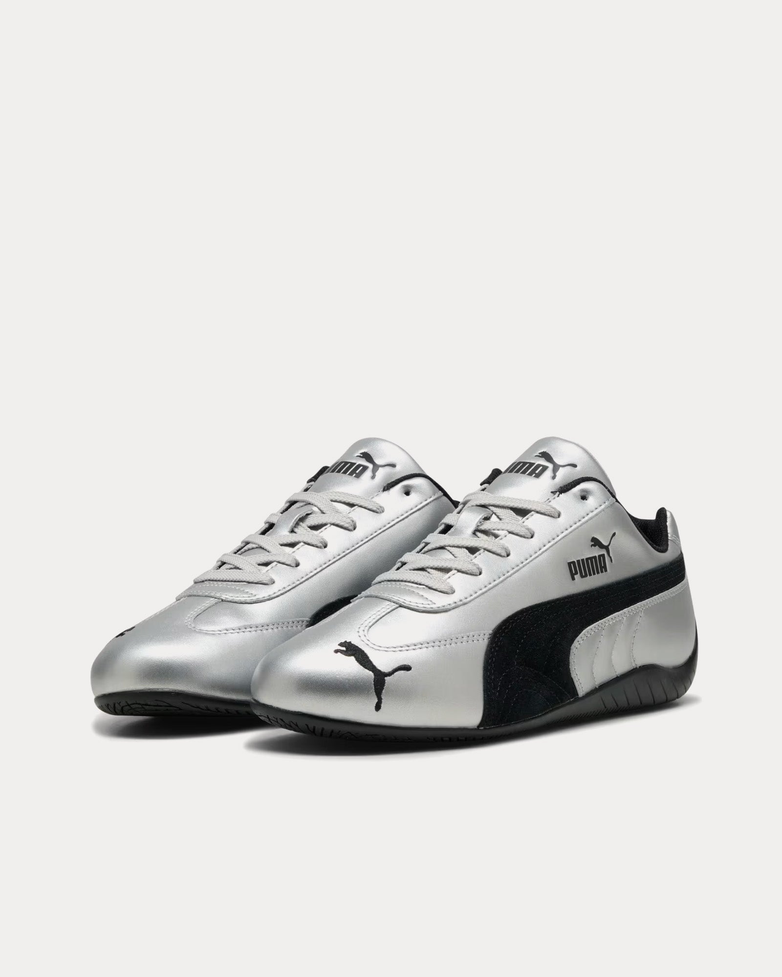 Puma Unisex Speedcat Metallic Puma Silver / Puma Black Low Top Sneakers ...