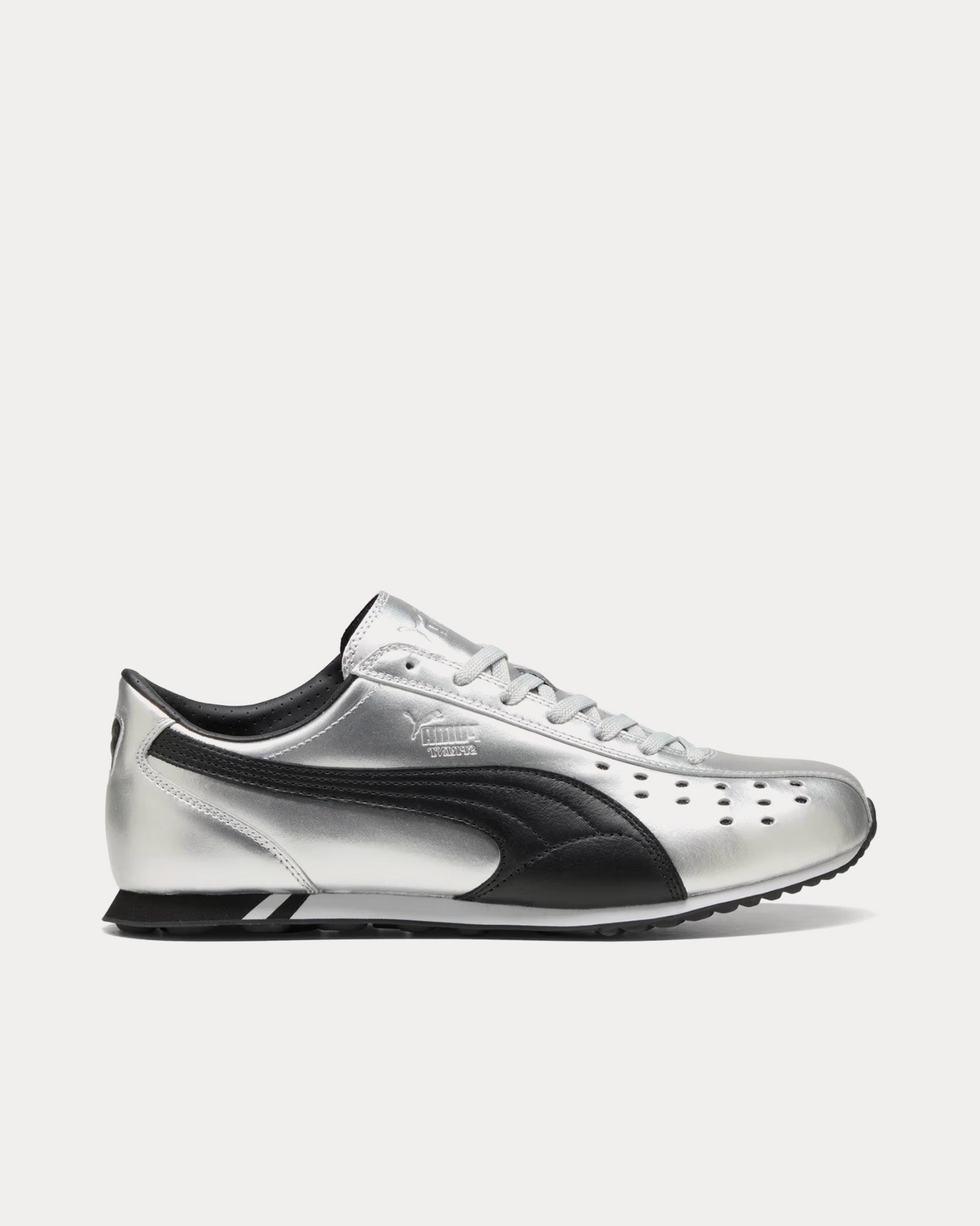 Puma Unisex Sprint Metallic Puma Silver / Puma Black Low Top Sneakers ...
