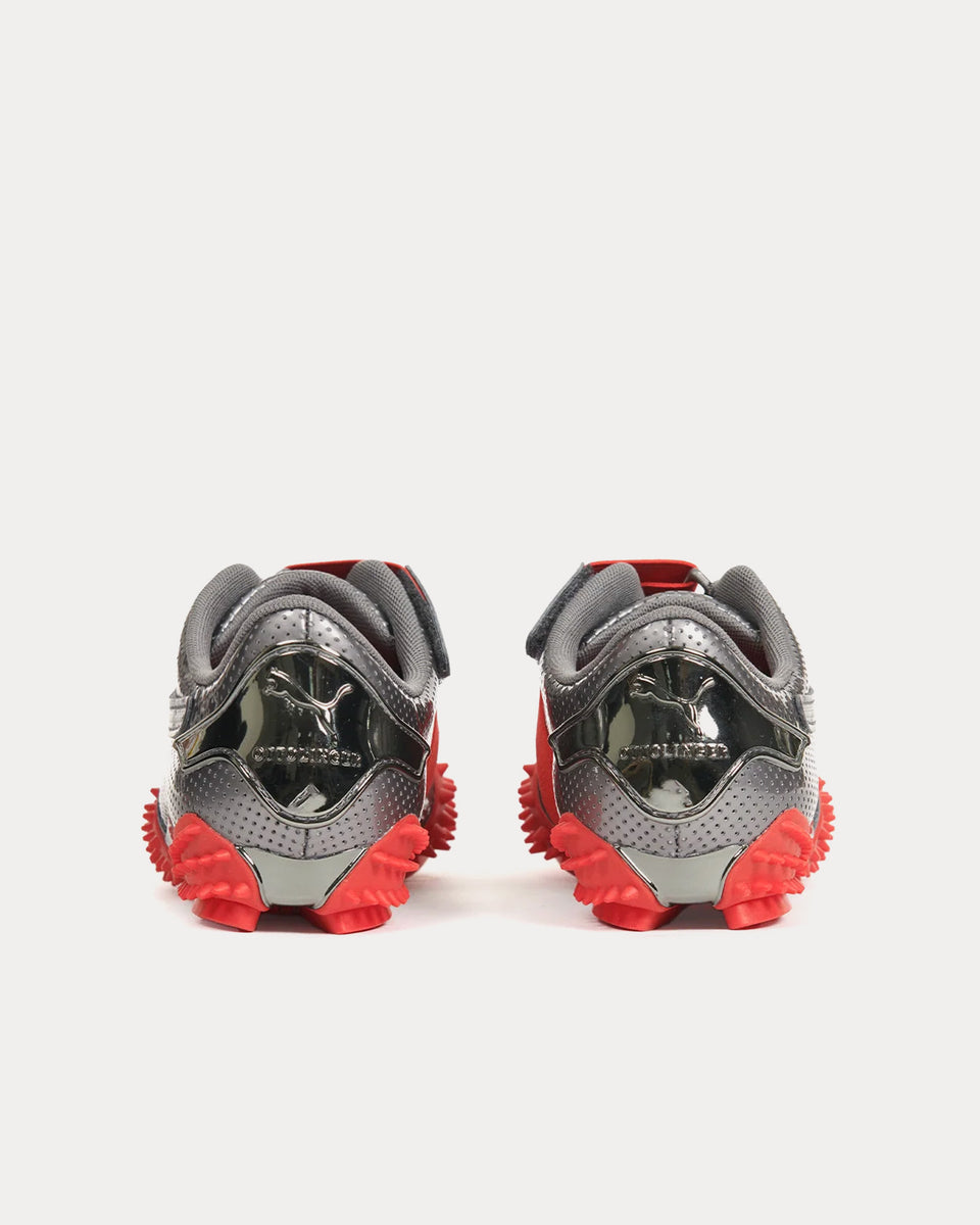 Puma x Ottolinger Mostro Aged Silver / Red Slip On Sneakers - Sneak in ...