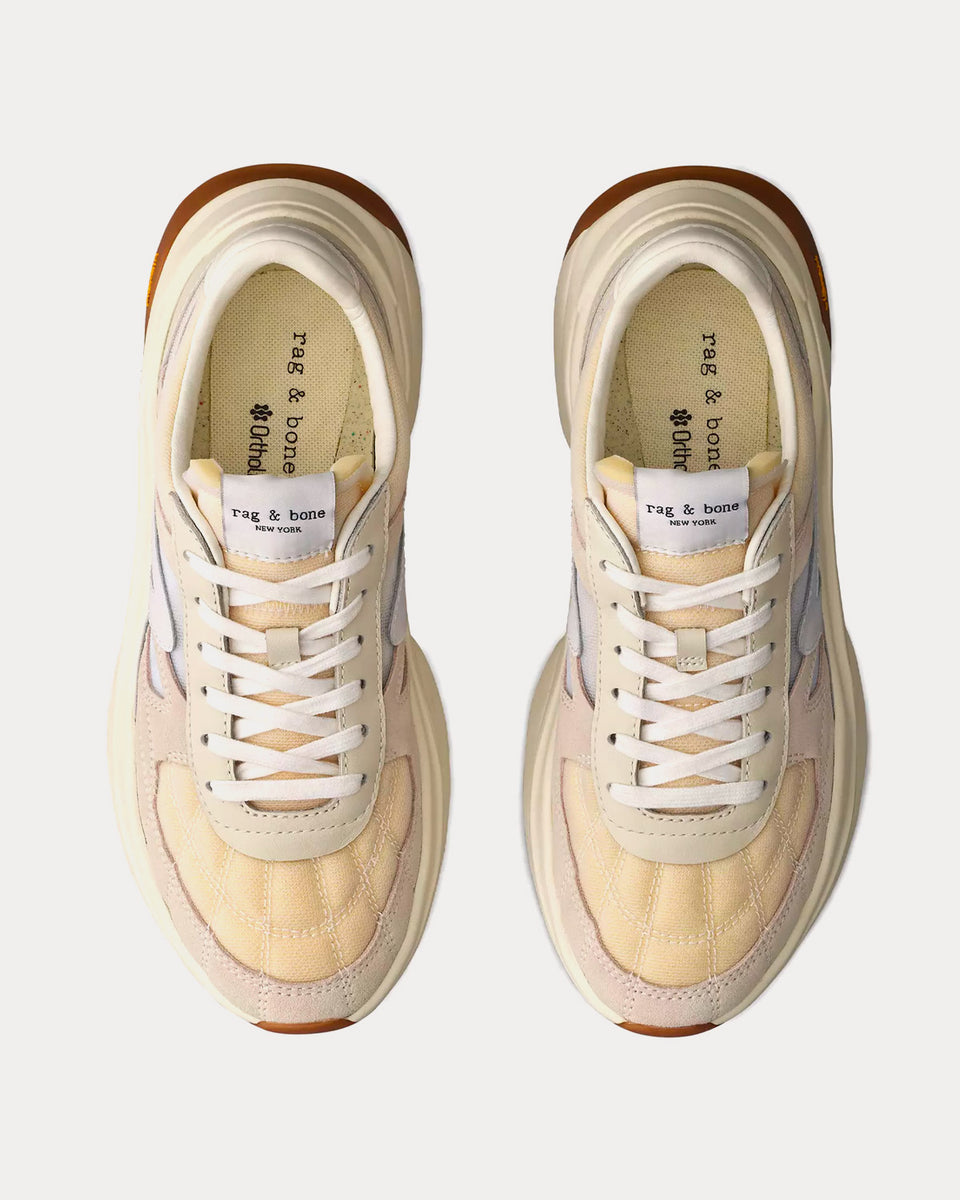 Rag & Bone RB Legacy Runner Leather Vintage Cream Low Top Sneakers ...