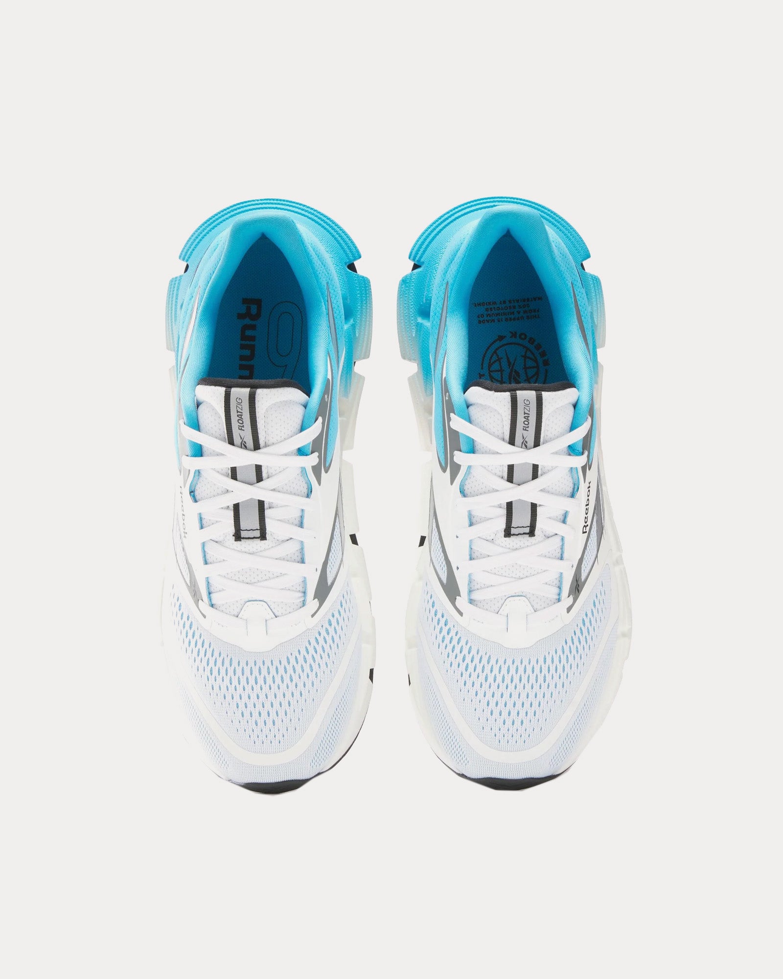 Reebok Men's FloatZig 2 Future Cyan / Black / White Running Shoe
