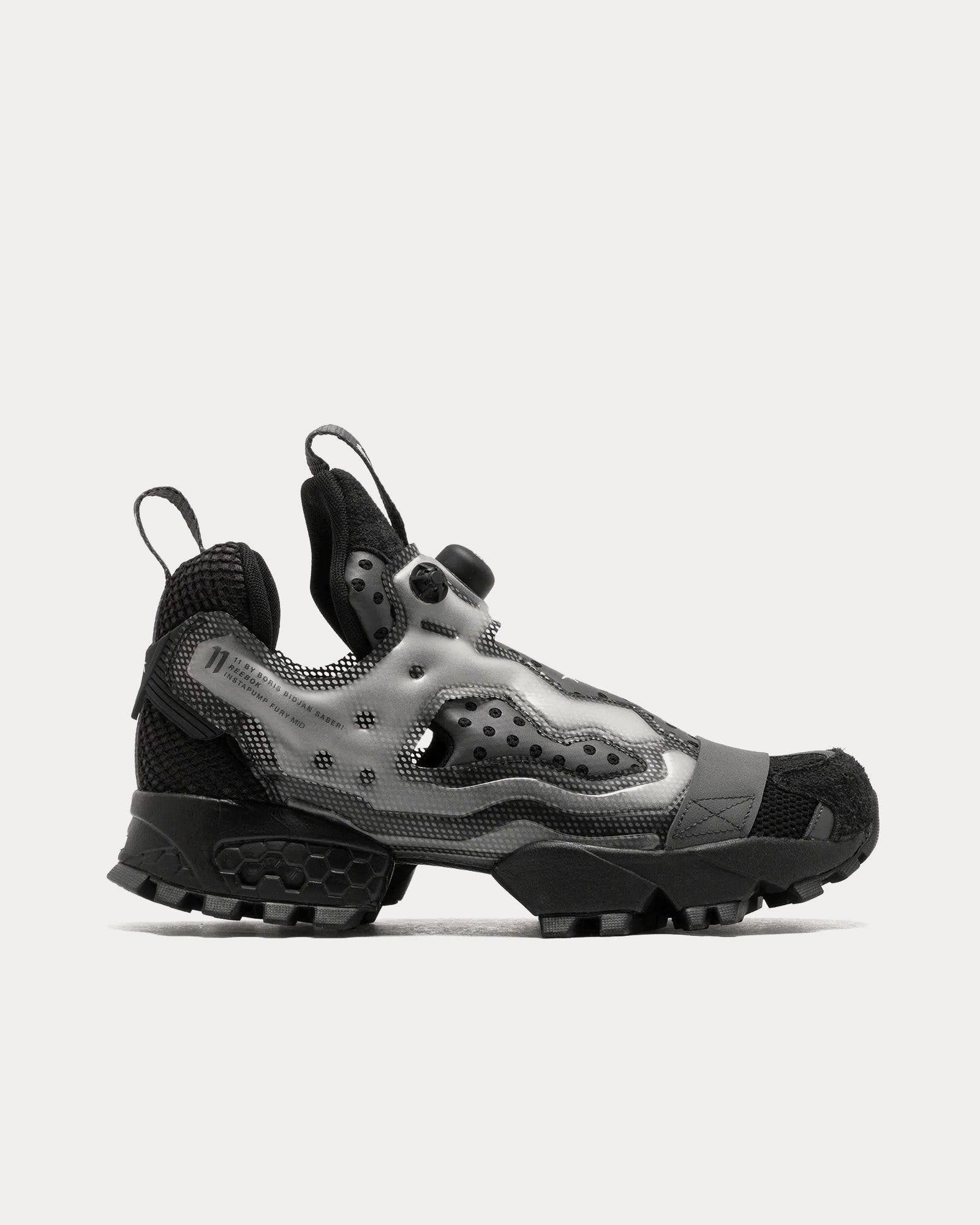 Reebok x 11 by Boris Bidjan Saberi Unisex Instapump Fury Black Low Top ...
